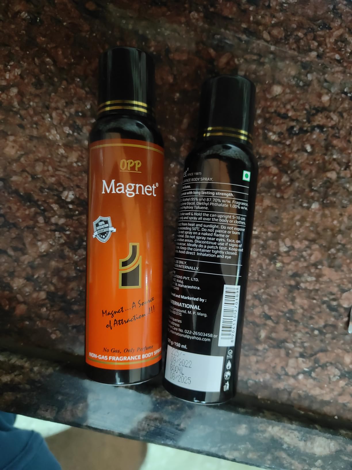 Buy OPP Magnet Deo Body Spray 150ml No Gas Only Perfume (Pack Of 2 ...