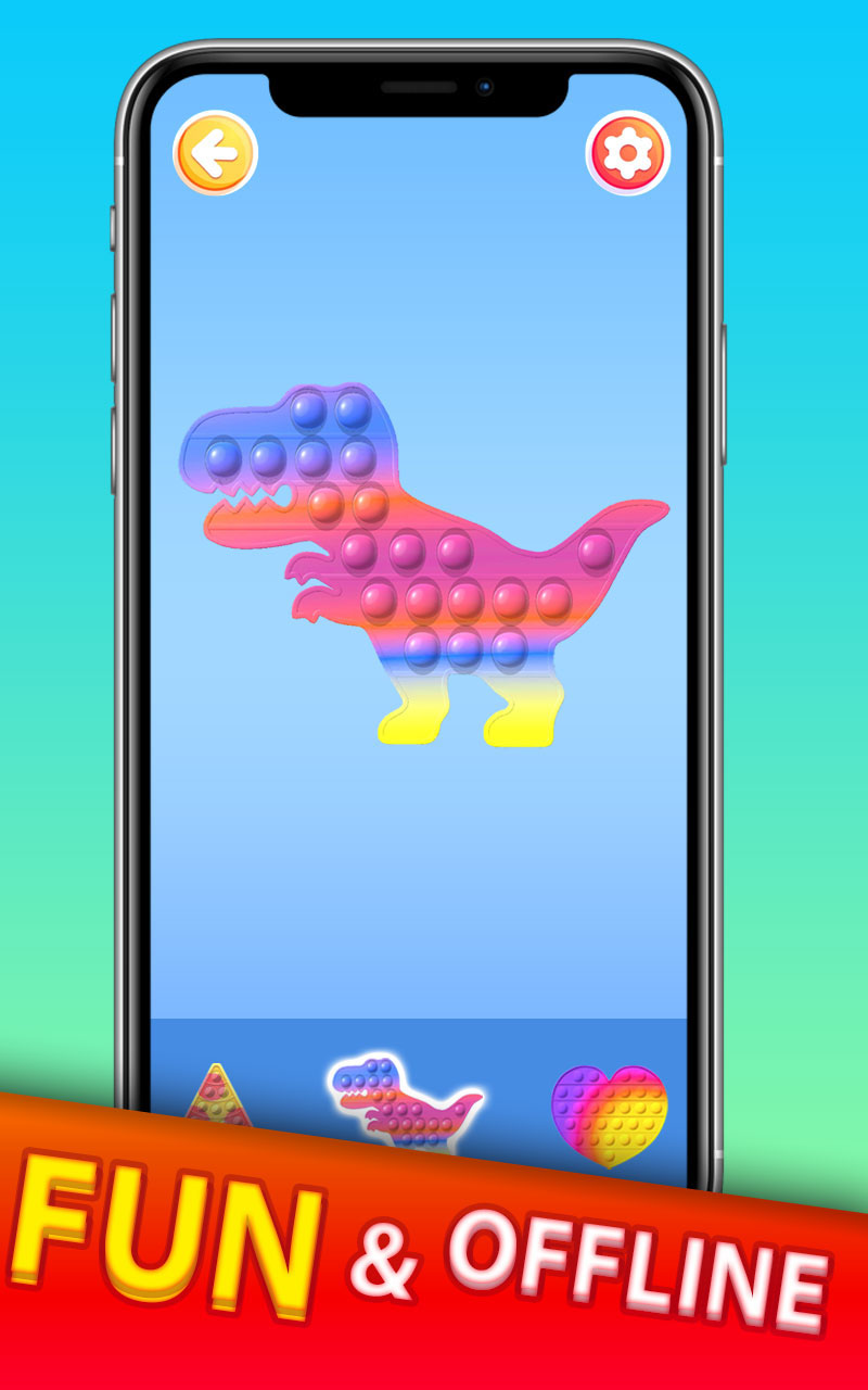 Bubble Pop It Fidget Toys Push 3D - Fidget Pop it Master Antistress ...