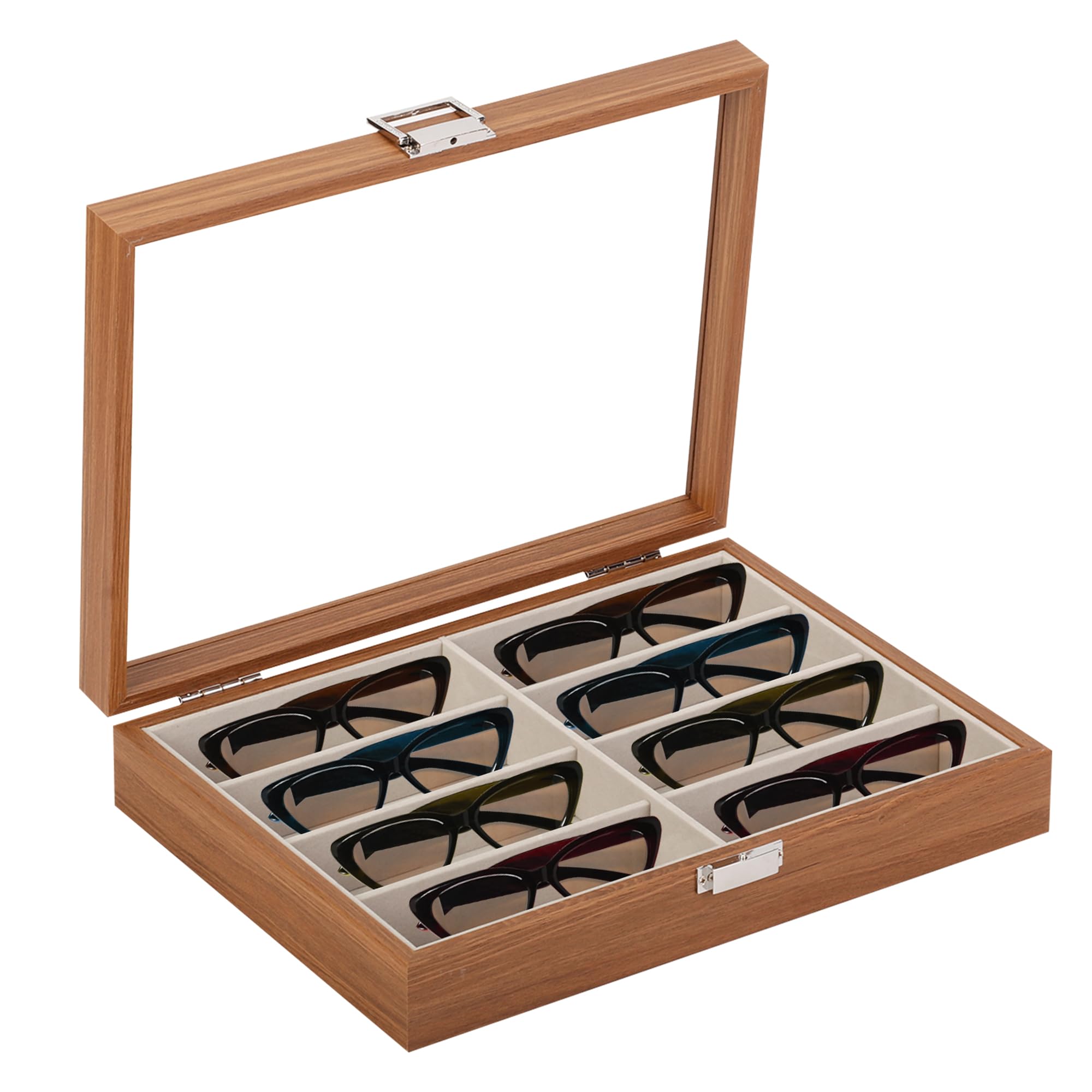 BEELUCK Eyeglass Storage Box for Glasses Storing Display Holder ...