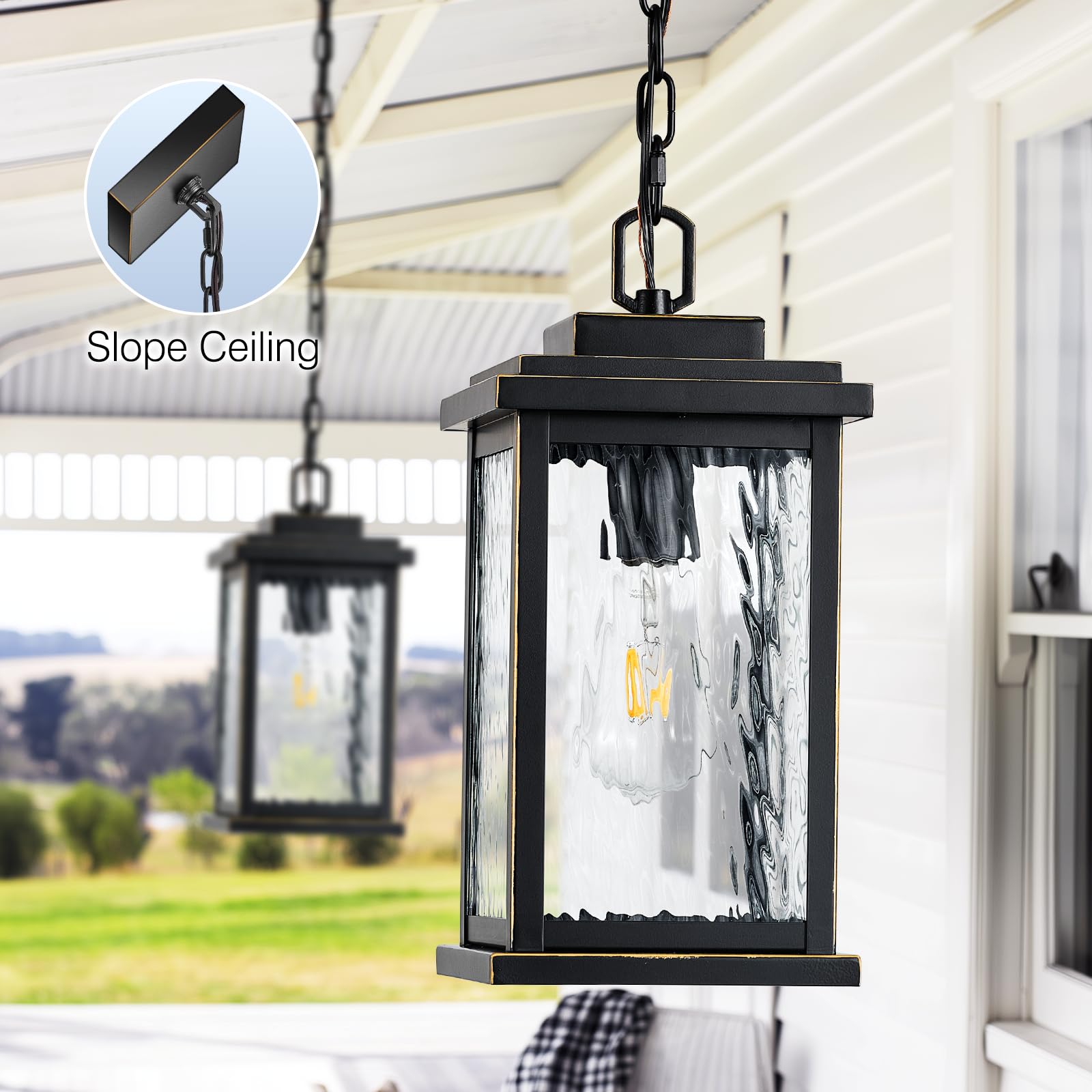 Snapklik.com : VIANIS Large Exterior Pendant Lights