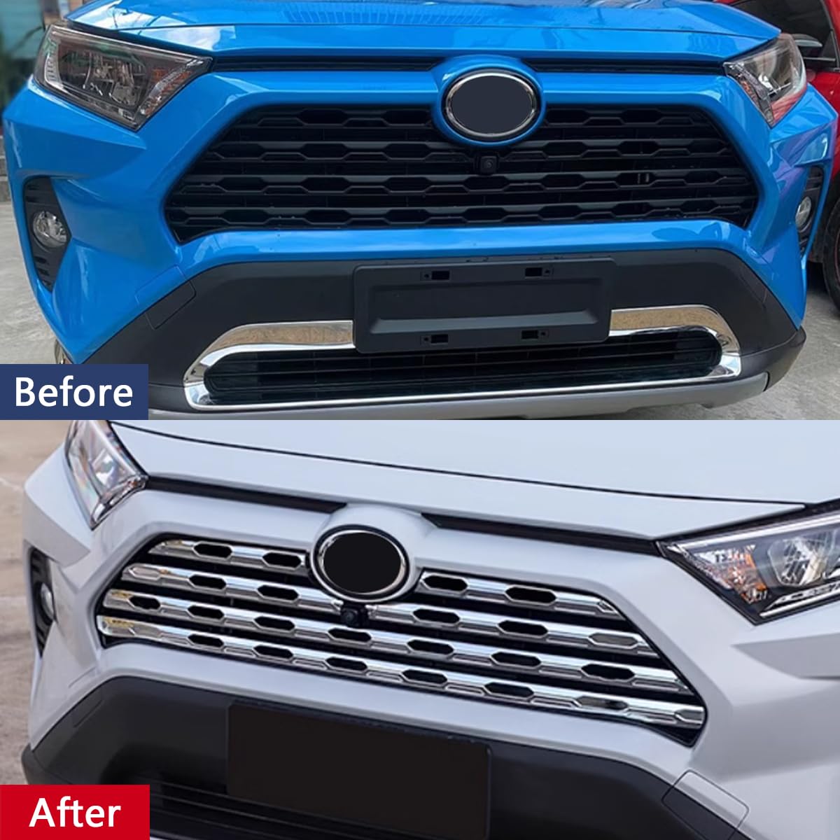 Car Front Grill Trim Front Grille Trim For Toyota Rav4 Rav 4 Limited/LE ...