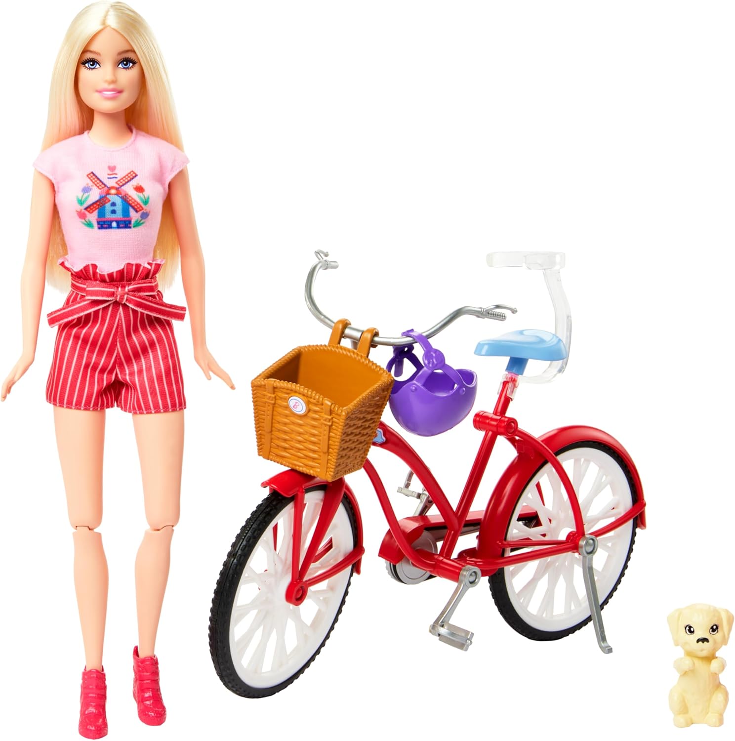 Amazon.com: Barbie Doll and Bicycle Play Set : Toys & Games