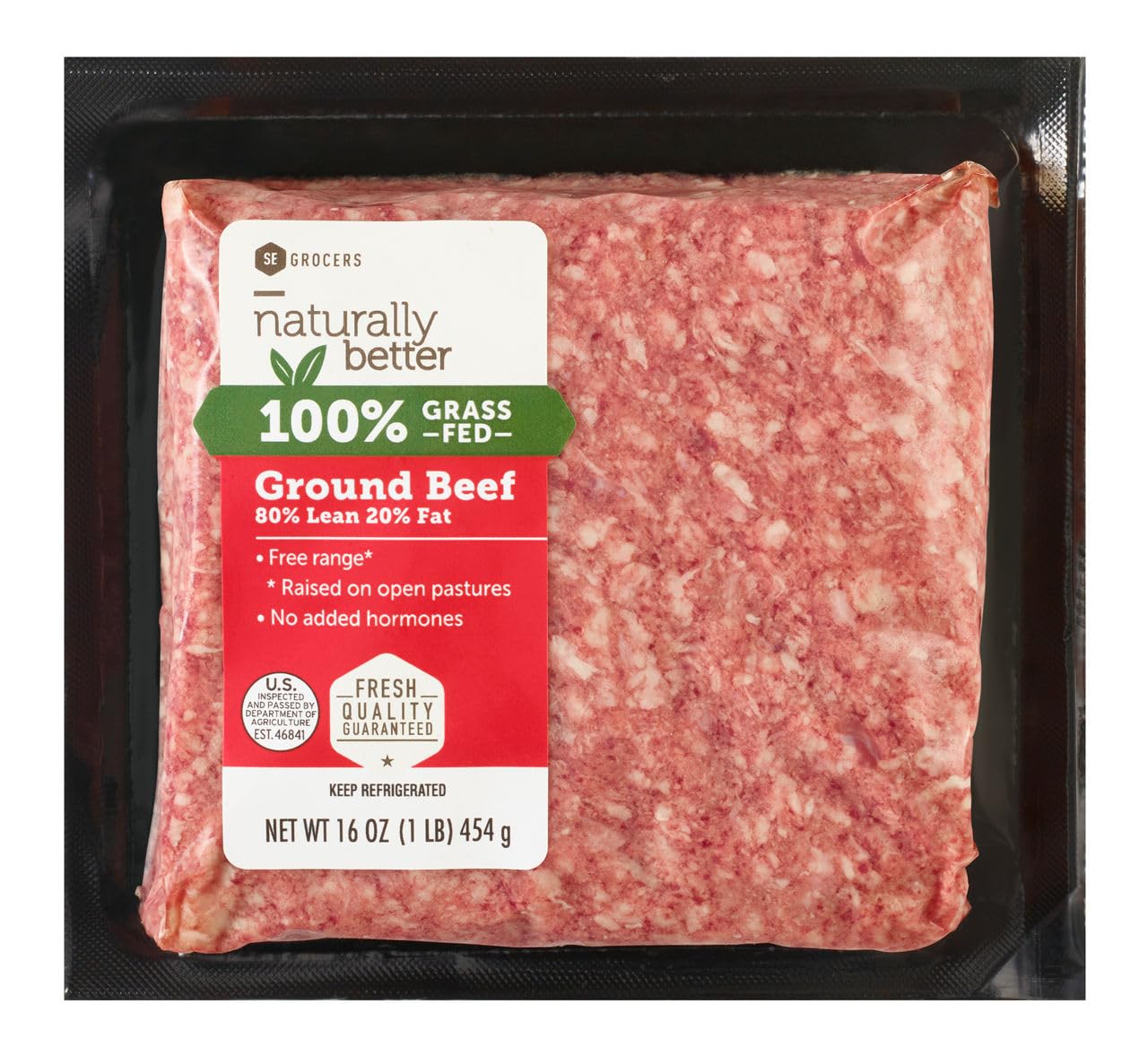 Amazon.com: Naturally Better, 100% Grass Fed 80% Lean 20% Fat Ground ...