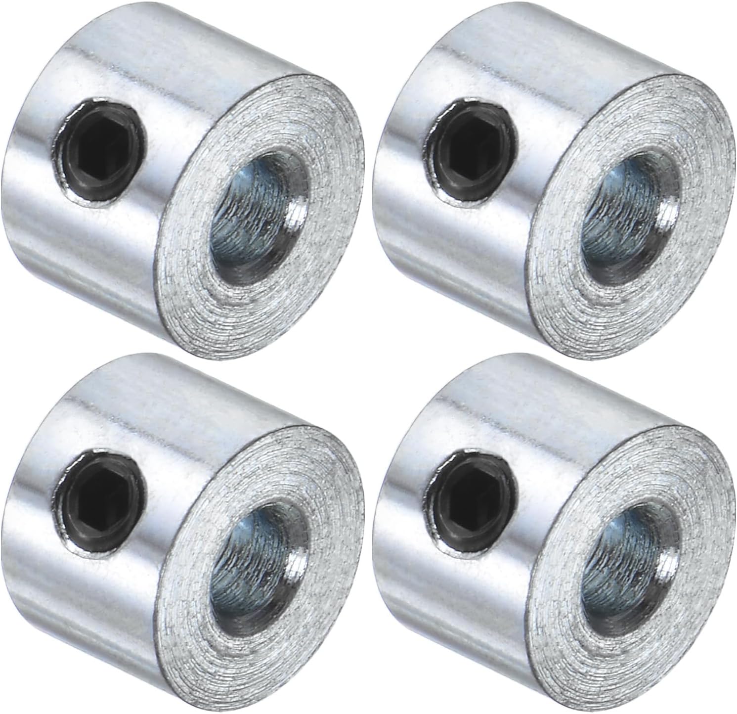 Amazon.com: uxcell 4pcs Set Screw Collars 1/8" Bore Carbon Steel Shaft ...