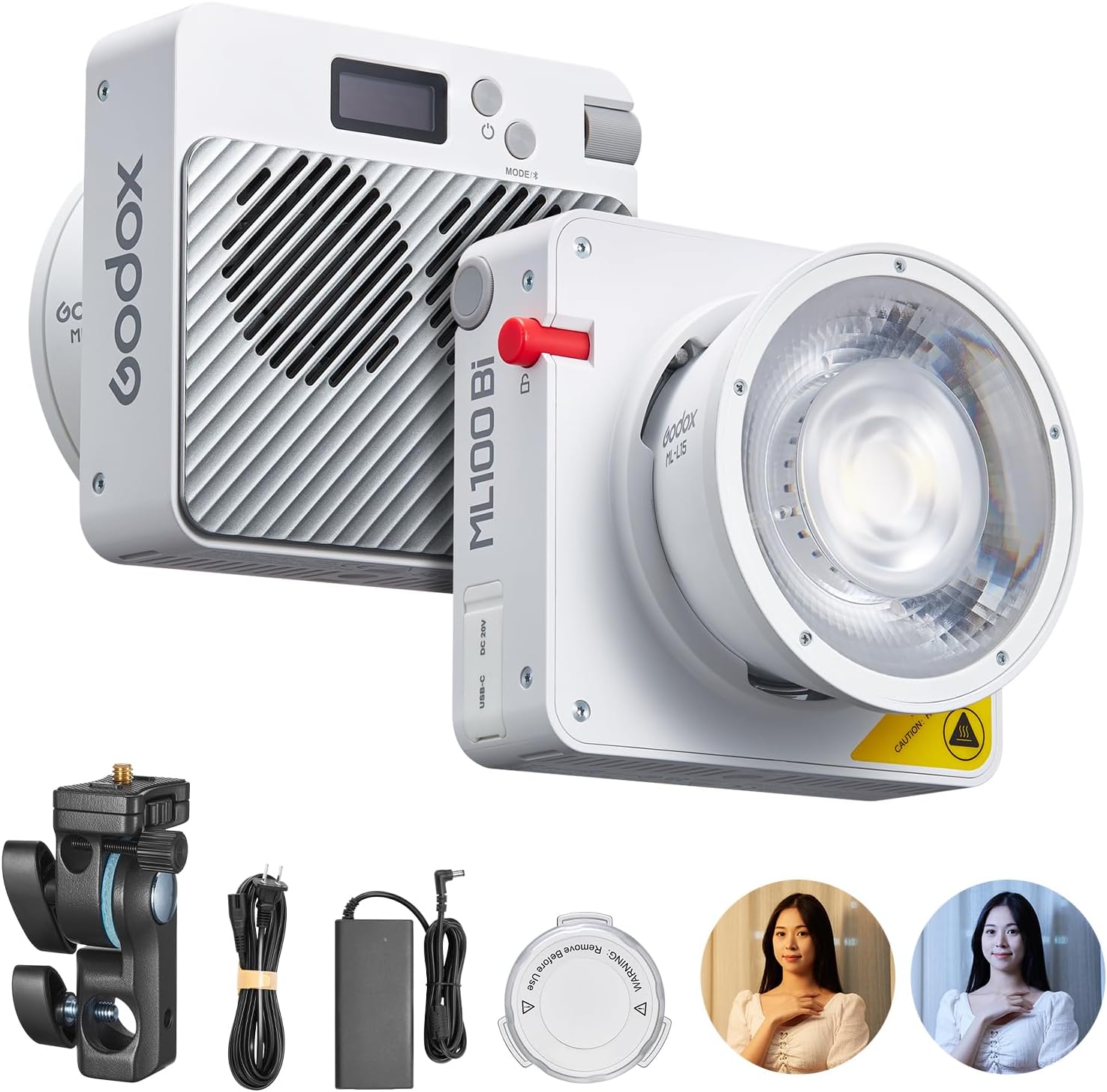 Godox ML100Bi Portable Pocket-Sized Led Video Light 100W, Small Bi ...