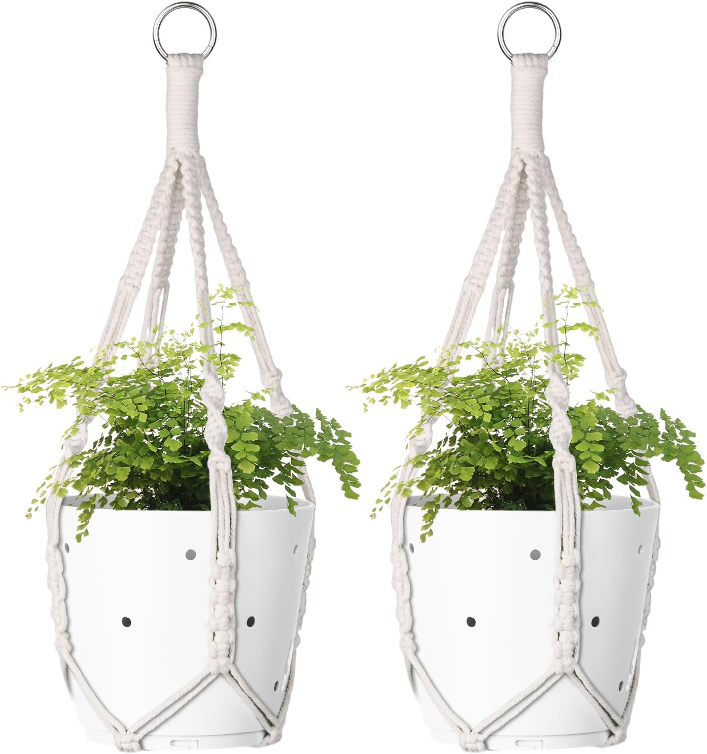 Amazon.com: garini 2 Pack 20 Inches Macrame Plant Hanger Rope to Hang ...