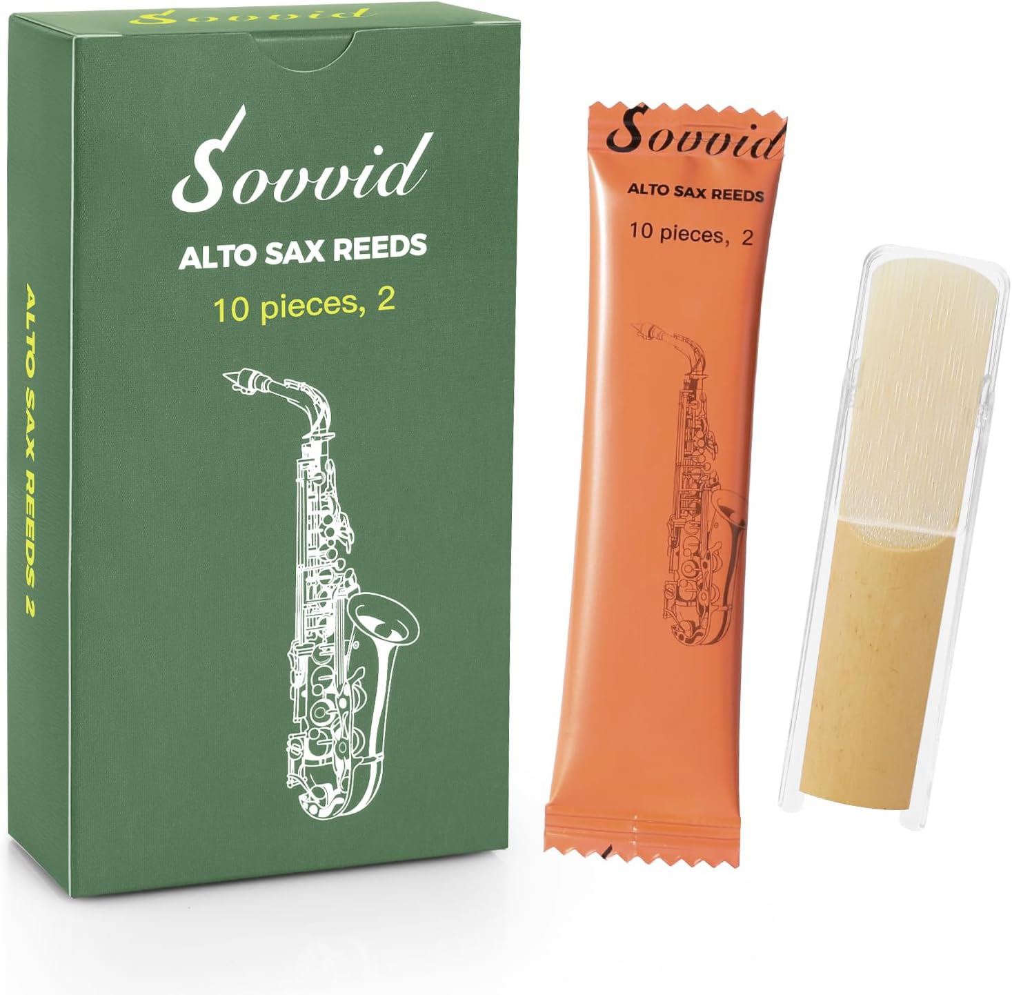 Amazon.com: Handcrafted Alto Saxophone Reeds 2.0 – Premium Natural Cane ...