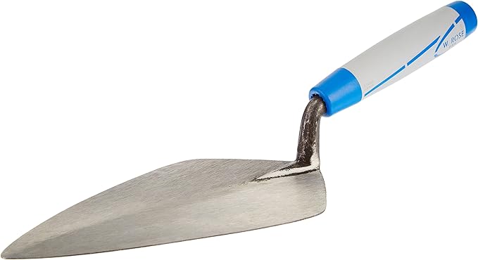 Kraft Tool Co. W. Rose Brick Trowel 10 Wide London Pattern Soft Grip ...