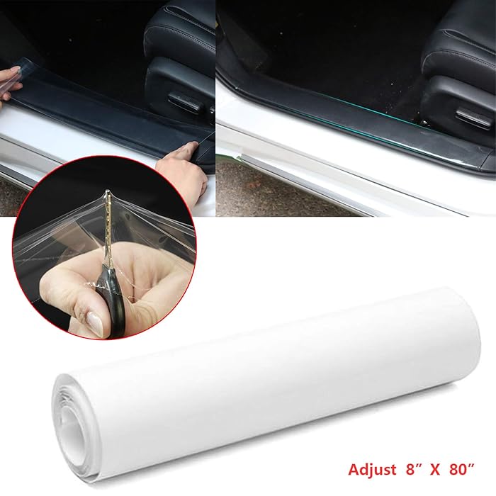Buy New 8" x 80" Clear Universal Door Sill Guard Protector Paint Anti ...