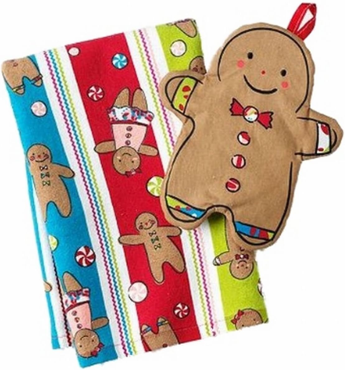 Amazon.com: St Nicholas Square Gingerbread Man Kitchen Dish Towel ...