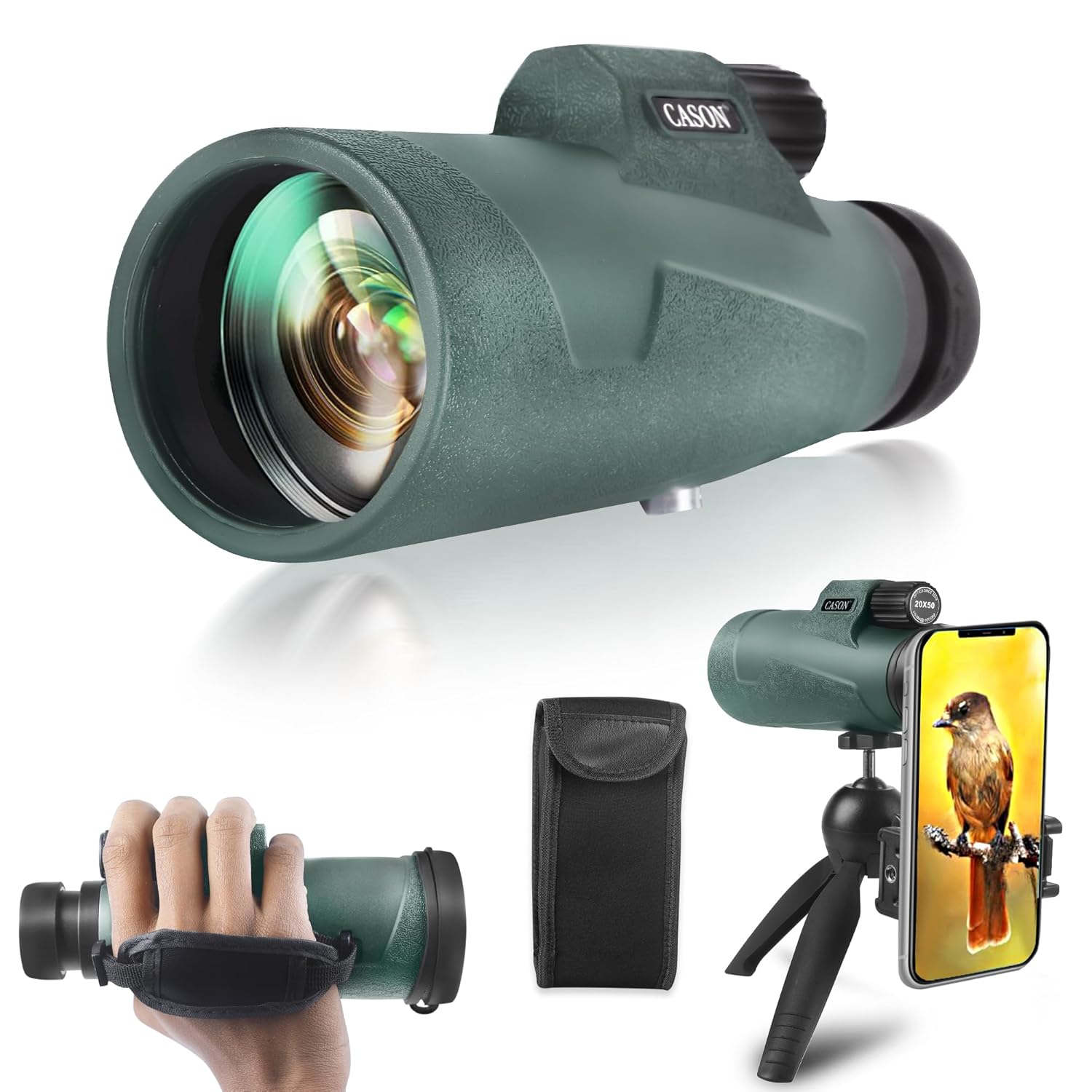 Buy Cason -20x50 Monocular High Power Telescope for Outdoor with Phone ...