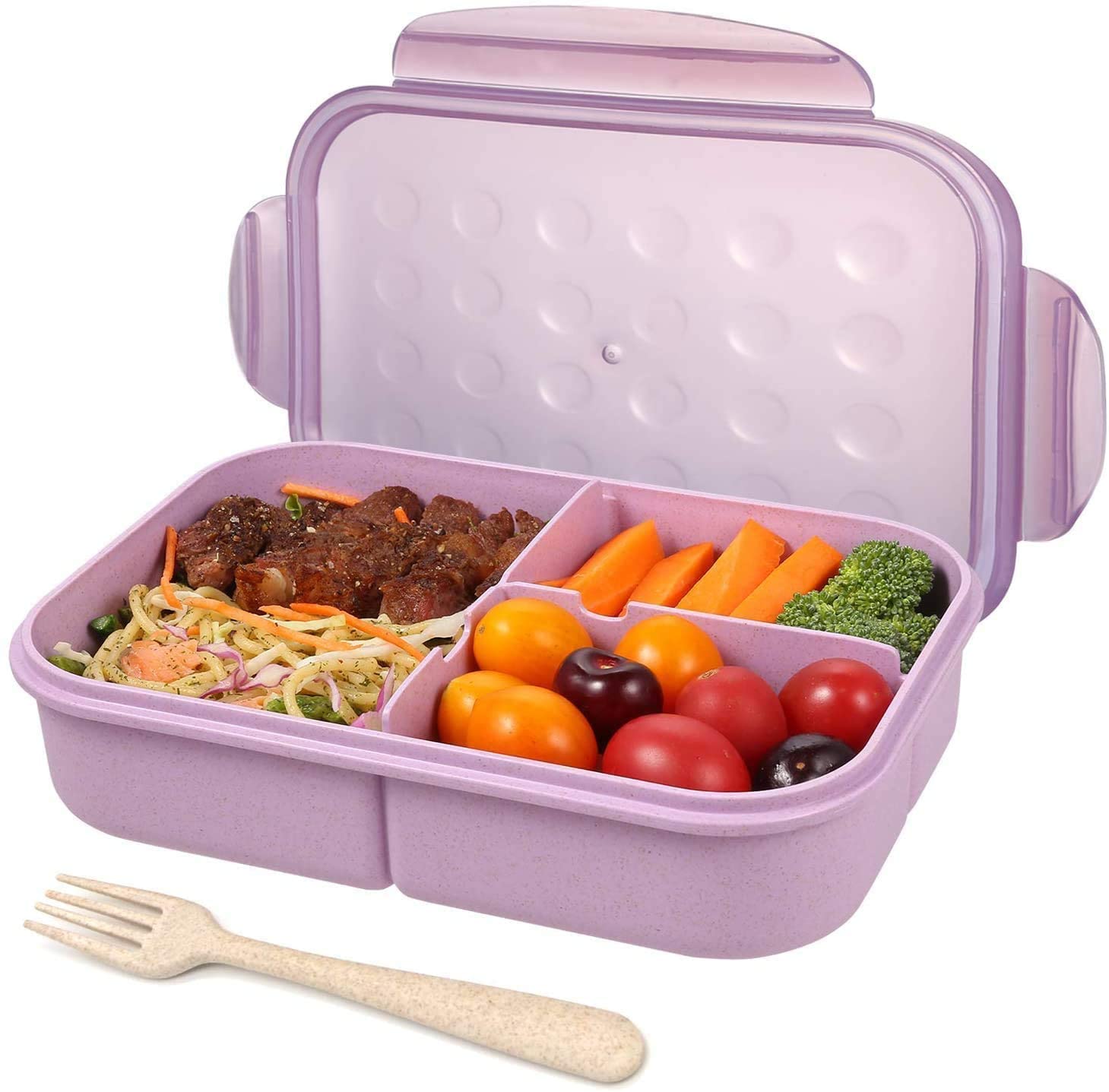 Buy Shree Dwarkadhish Hub 3 Compartment Lunch Boxes Reusable Microwave ...