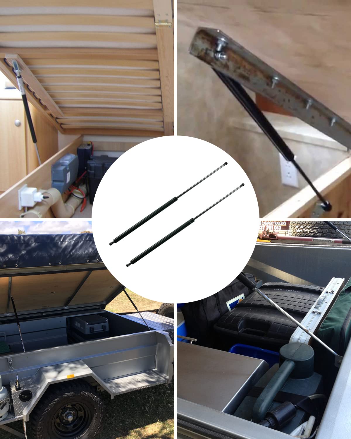 28 inch 300Lb Gas Struts Spring Shocks, 1335N Lift Support Fit for ...