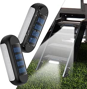 EJYTRVT Waterproof Solar RV Steps Lights, RV Porch Light, Magnetic ...