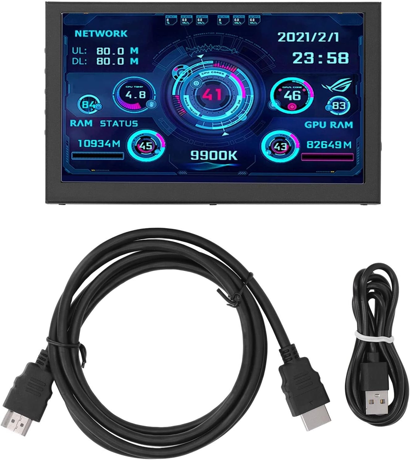 Amazon.com: CHEOTIME 7in Computer CPU Hardware Temperature Monitor ...