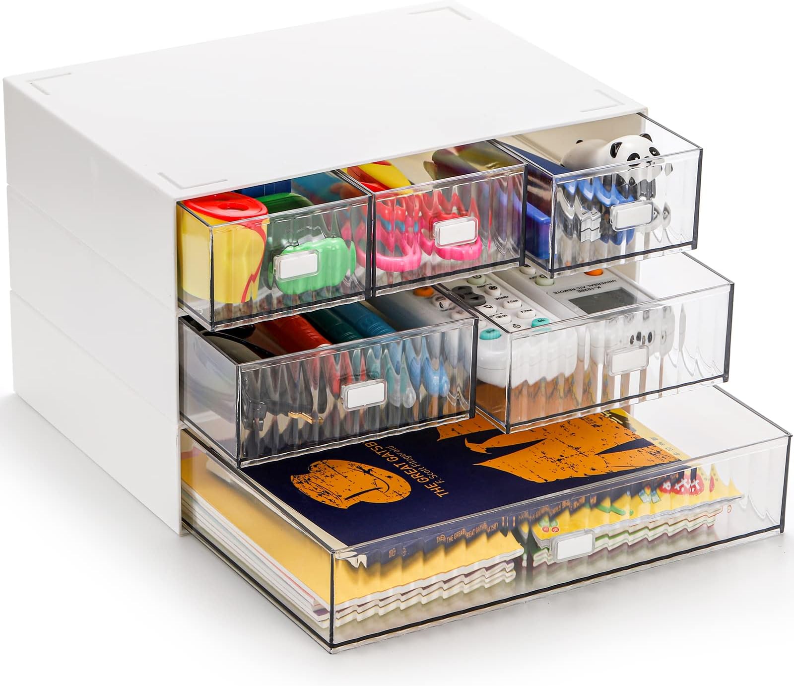 Hacaroa 3 Stufiger Mini Schreibtisch Organizer mit 6 Schubladen ...