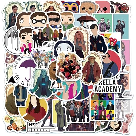 Amazon.com: JXJMYU The Umbrella Academy Stickers| 50 Pcak | Vinyl ...