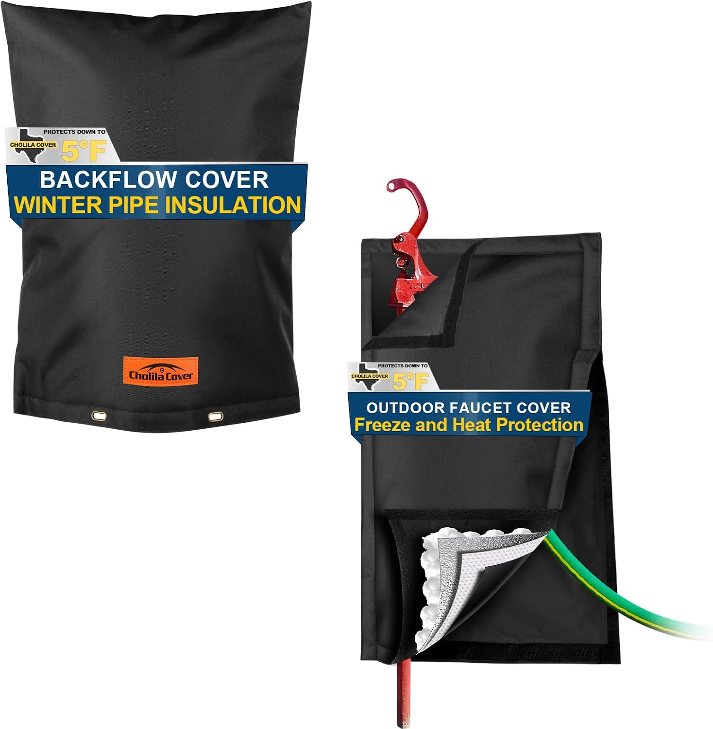 Cholila Cover Backflow Preventer Insulated - 14" W x 26" H with Outdoor ...