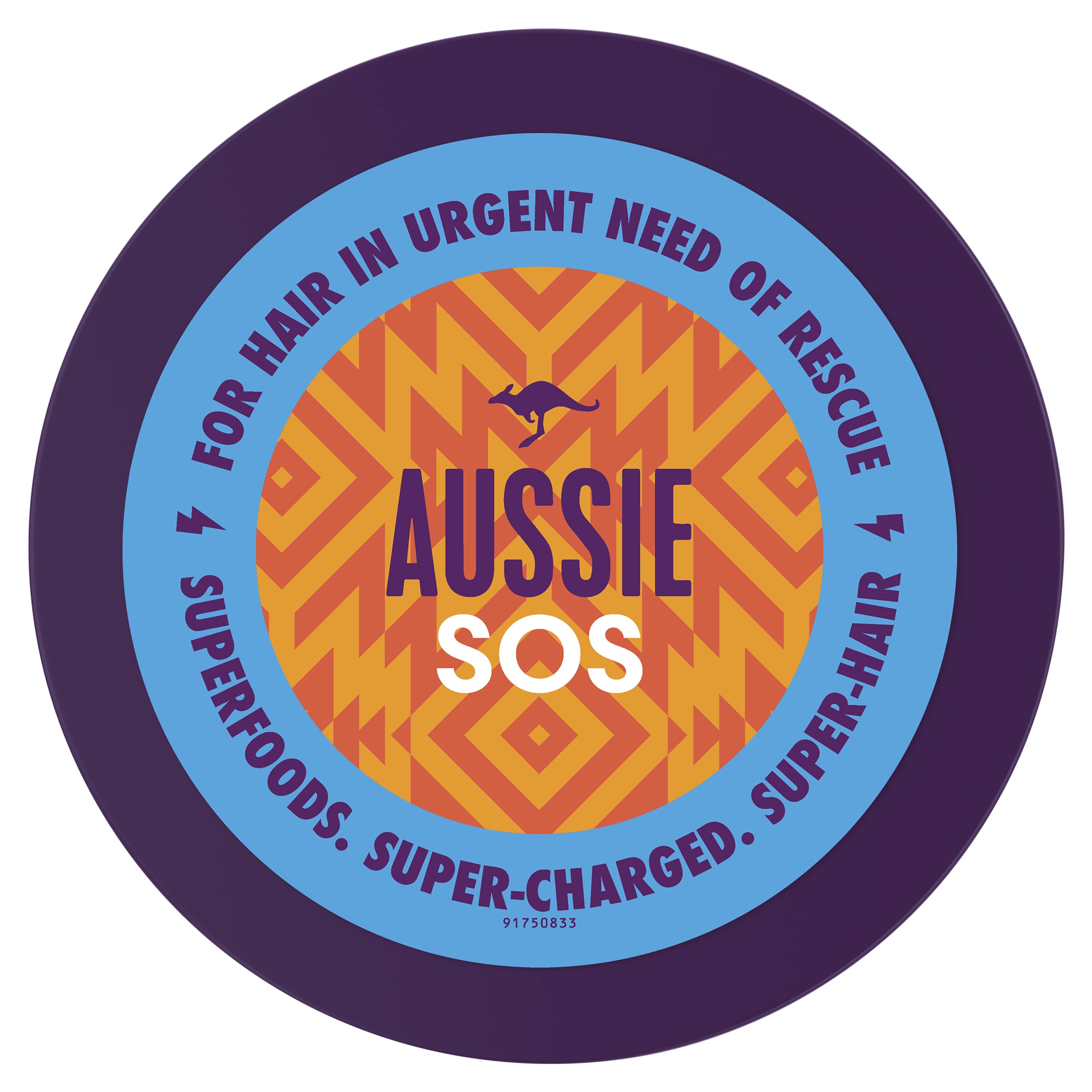 Aussie SOS Supercharged Repair Vegan Hair Repair Treatment Vegan Hair ...