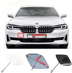 Amazon.com: Trimla Front Tow Cover for 21-23 BMW 5 G30 Sedan G30 Wagon ...
