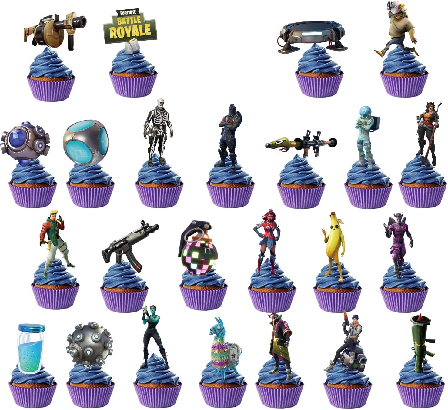 Amazon.com: Happy birthday cupcake toppers 24 styles, 2 for each style ...