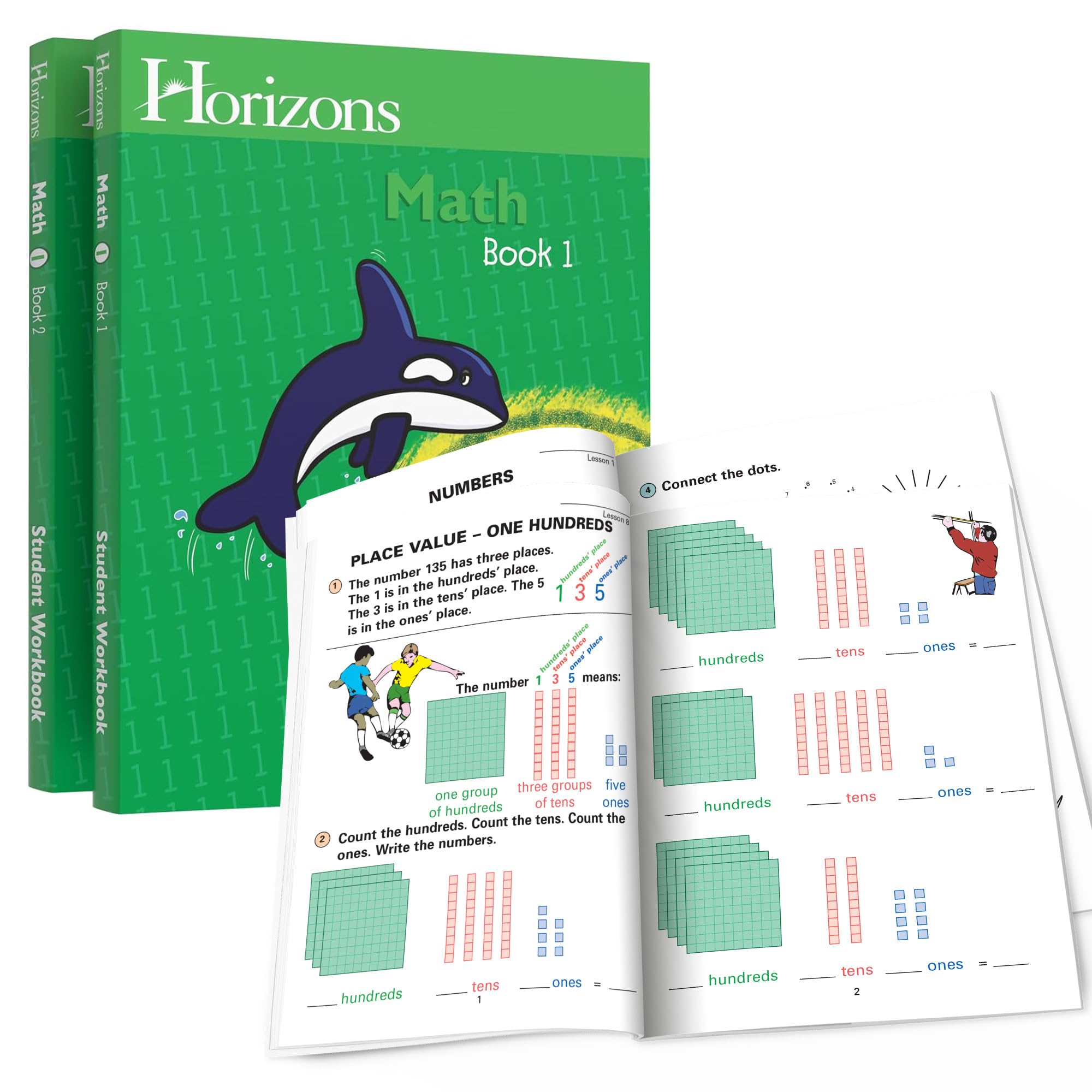 Snapklik.com : 1st Grade Math Student Books 1 & 2