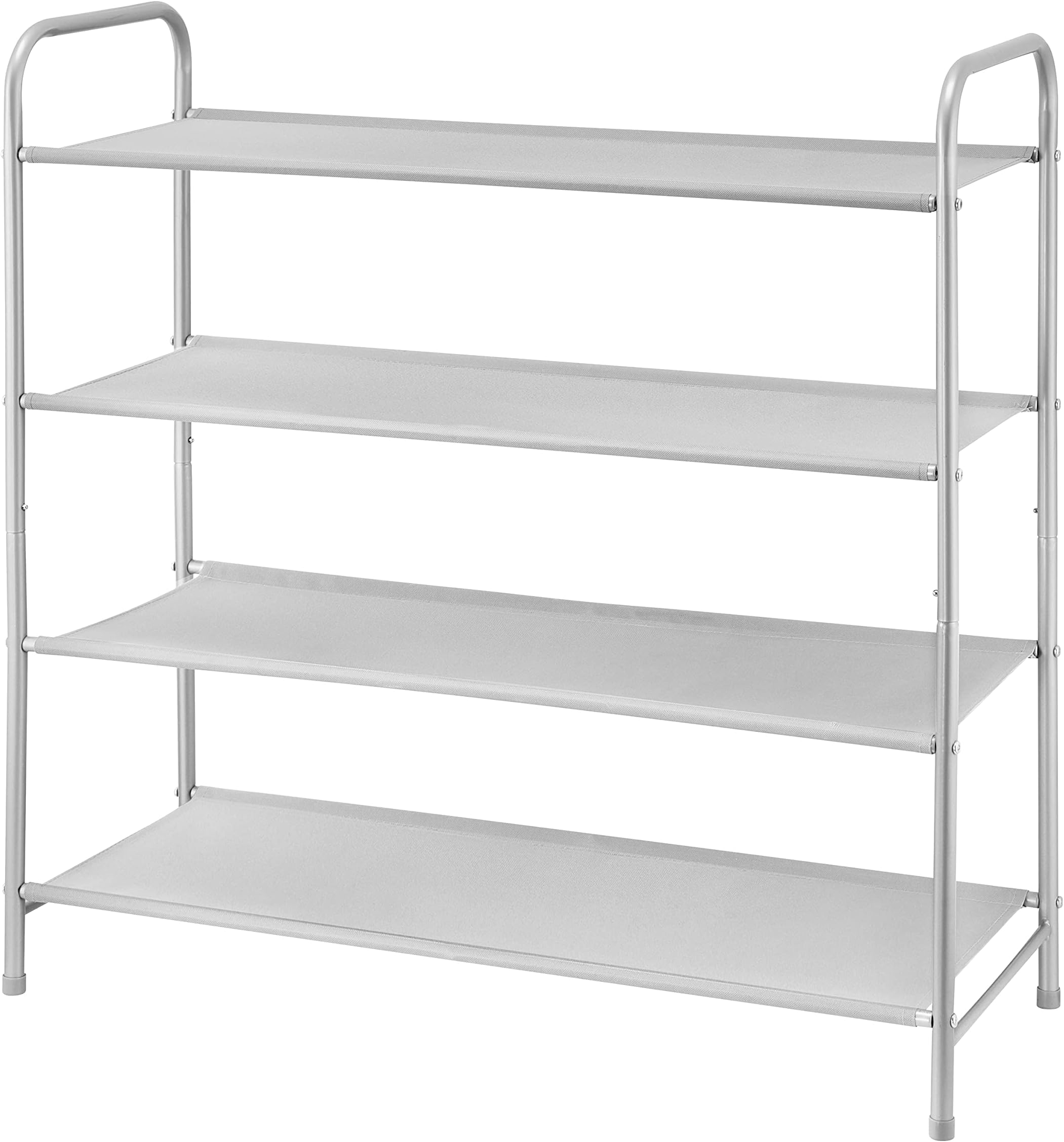 Amazon.com: Whitmor 4-Tier Compact Closet Shelves, Gray : Home & Kitchen