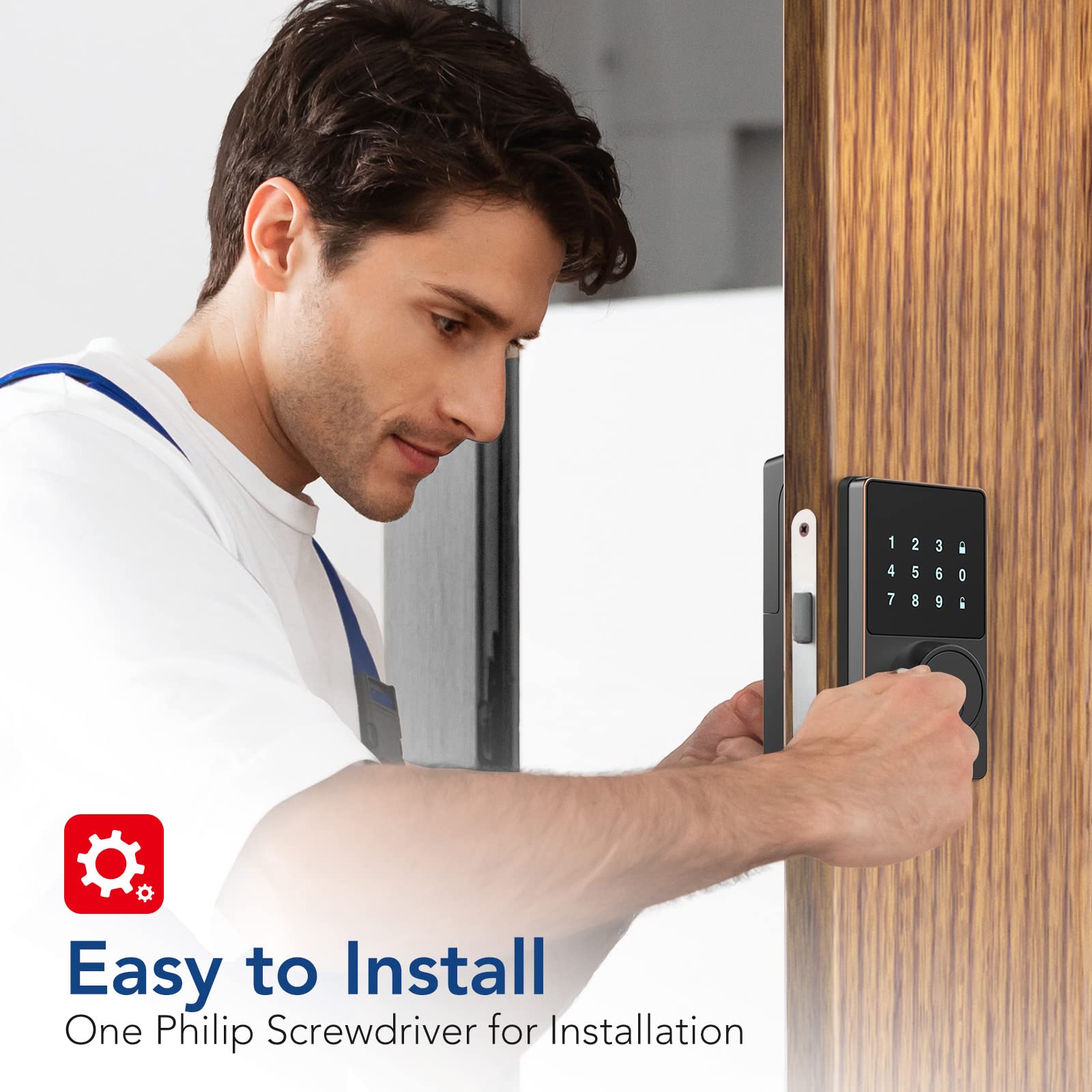 Buy Smart Lock with Bluetooth, Keyless Entry Door Lock with Touchscreen ...