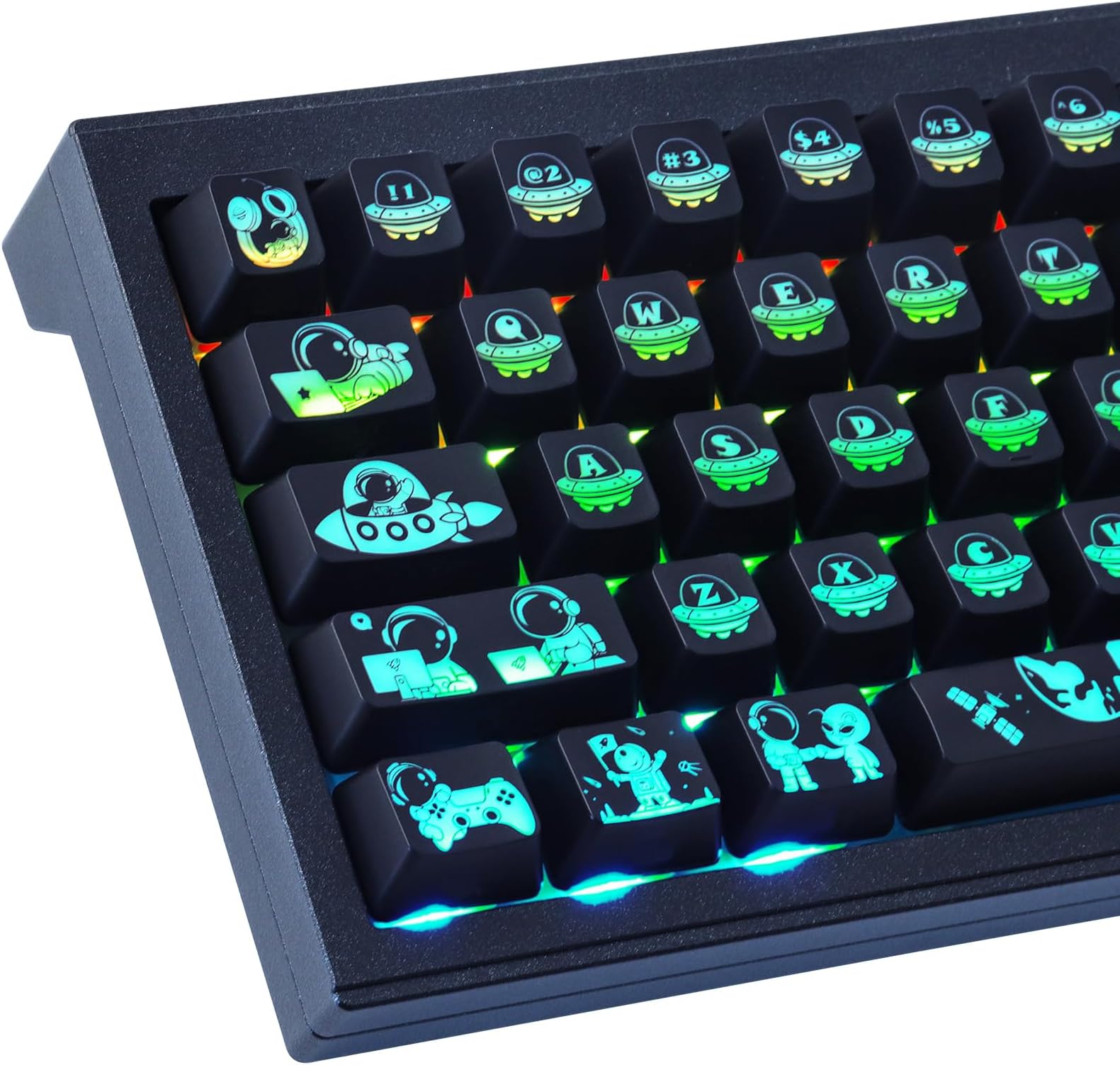 Hyekit Keycaps 108 Keys Backlight Keycap Set OEM Profile Double Shot ...