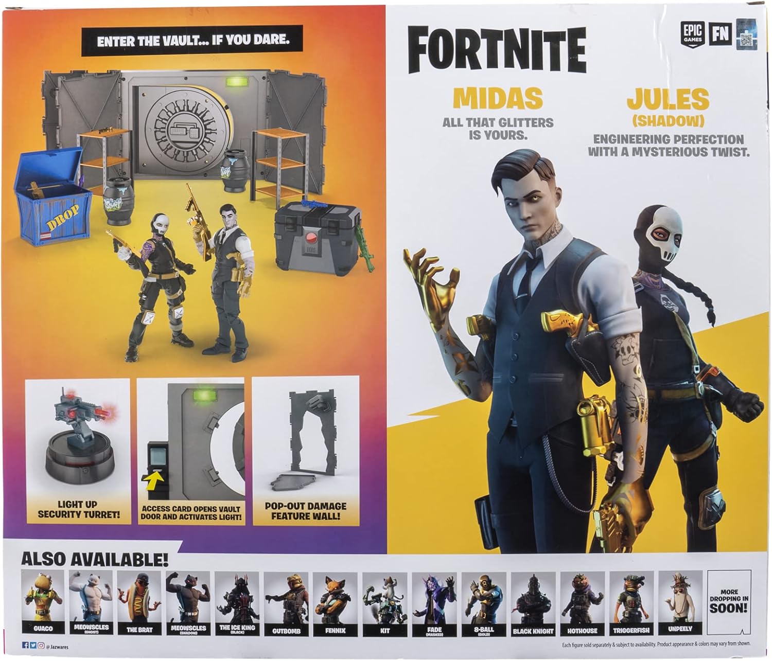 Buy Fortnite The Vault Deluxe Diorama, Includes 2 (4-inch) Articulated ...