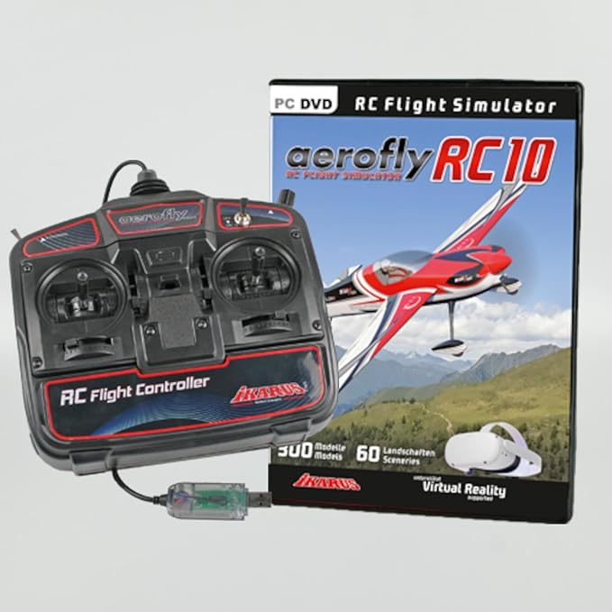 Amazon.com: aeroflyRC10 on DVD with USB FlightController : Video Games