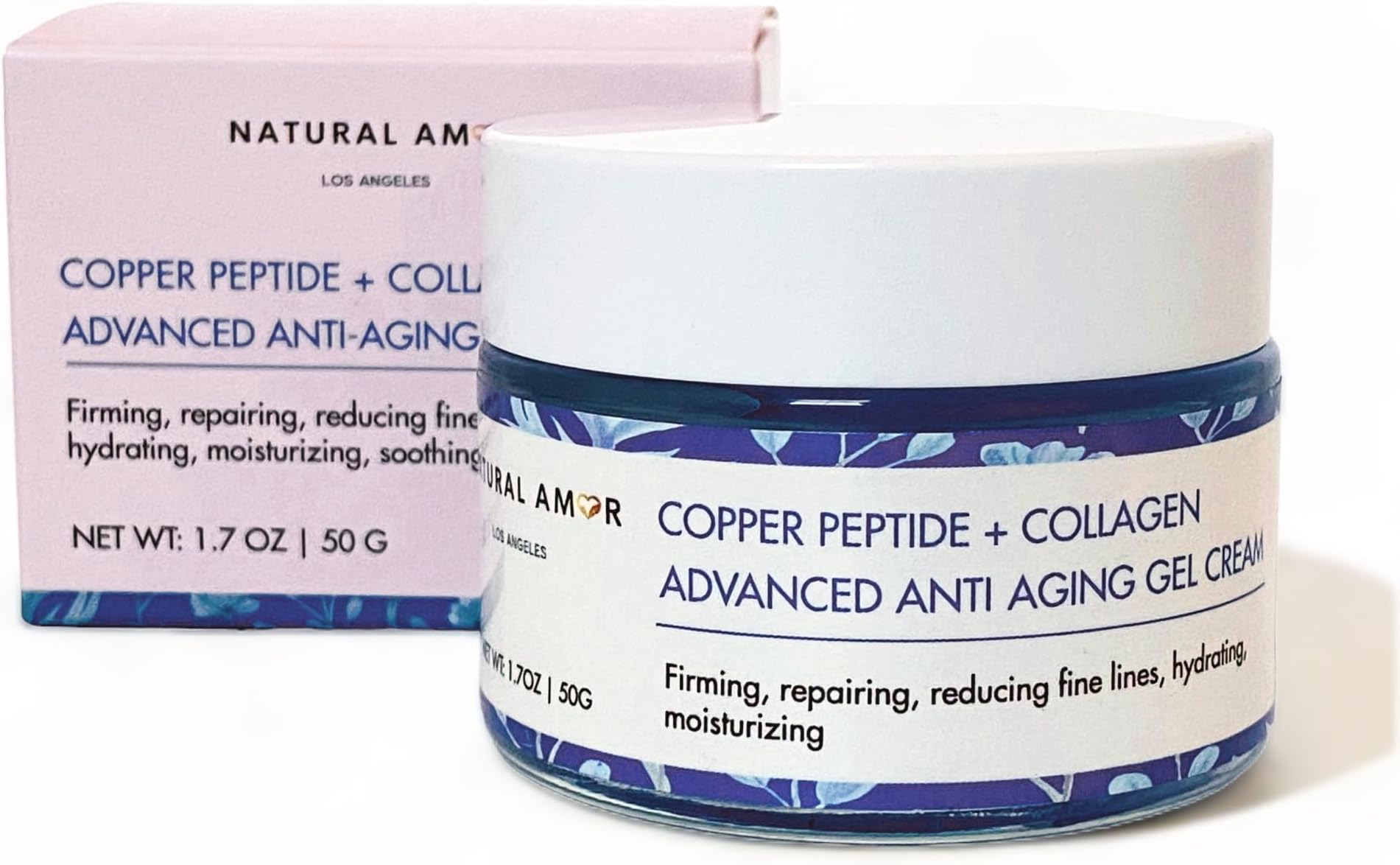 Amazon.com: Copper Peptide GHK-Cu Face Cream Anti Wrinkle 1.7 fl oz ...