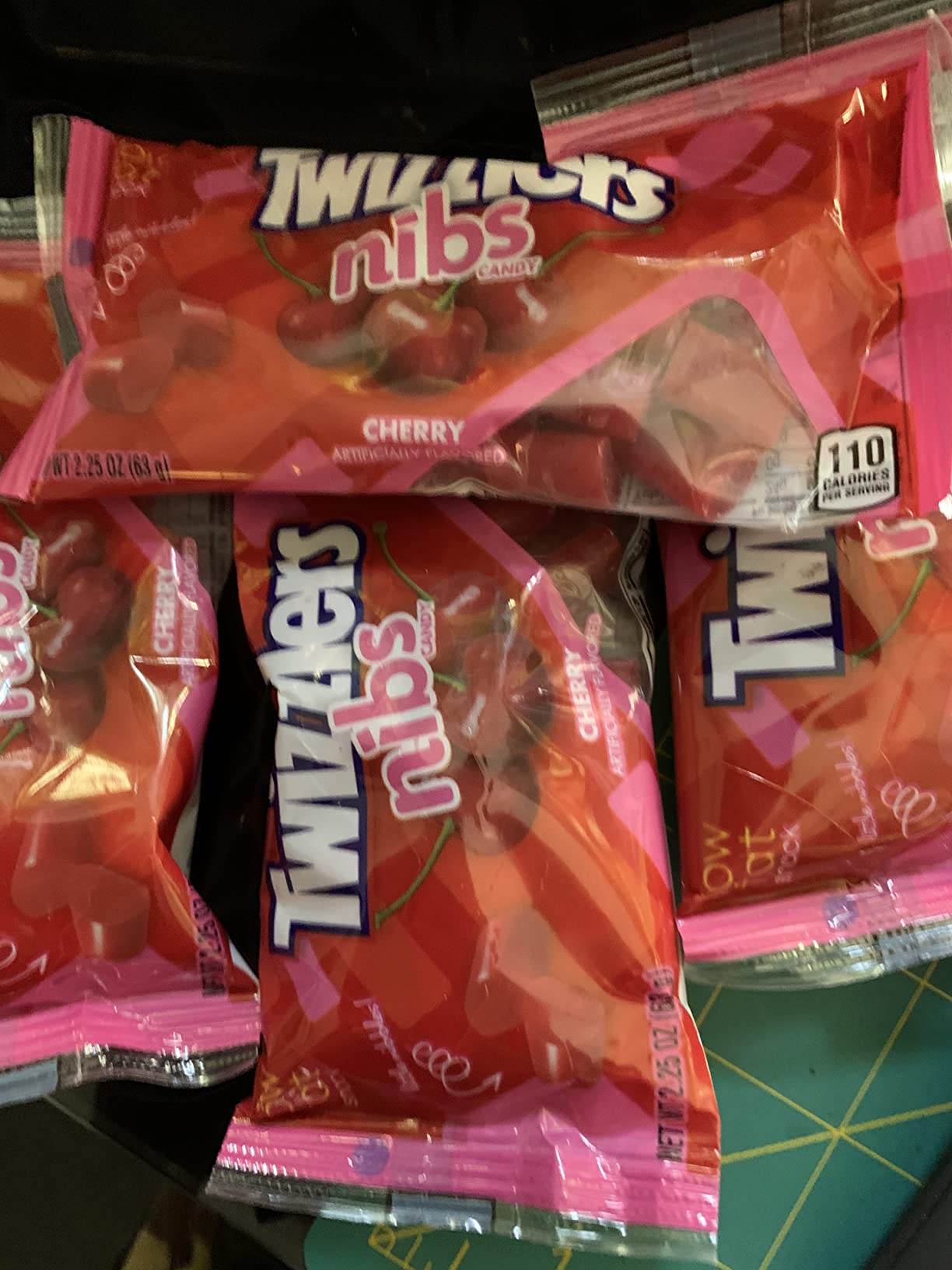 Amazon.com : TWIZZLERS NIBS Cherry Candy (Pack of 4) : Grocery ...