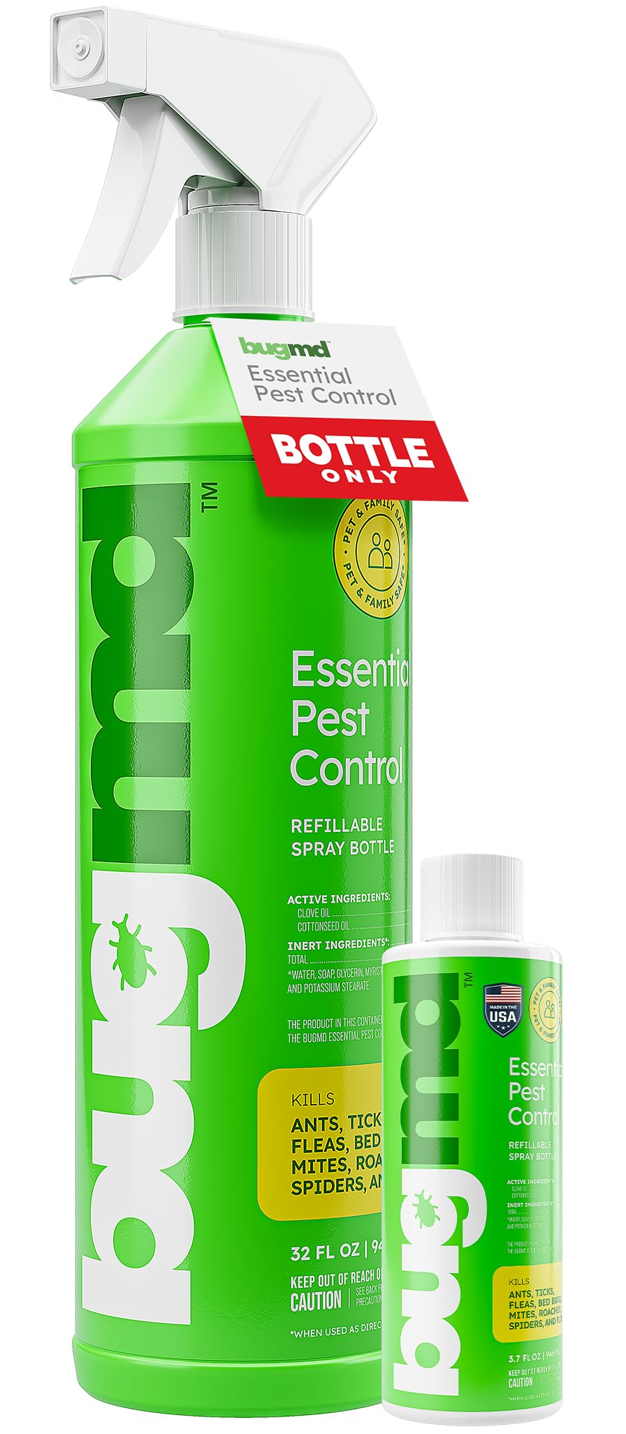 Amazon.com : BugMD Ant Killer & Bug Spray Concentrate 3.7 oz and Empty ...