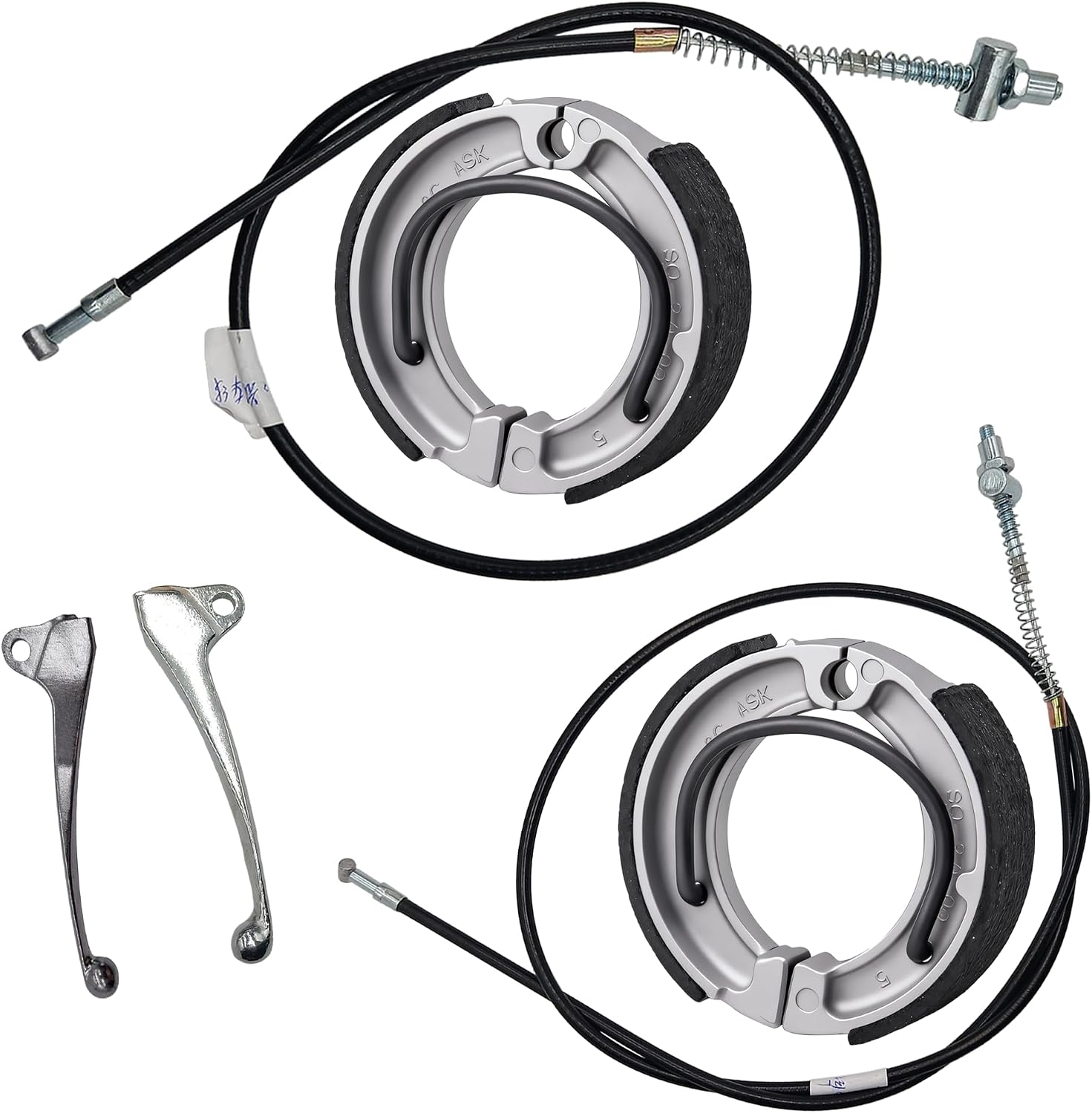 Amazon.com: Cylinman PW50 PW 50 Brake Shoes Pads Front Rear Brake Cable ...