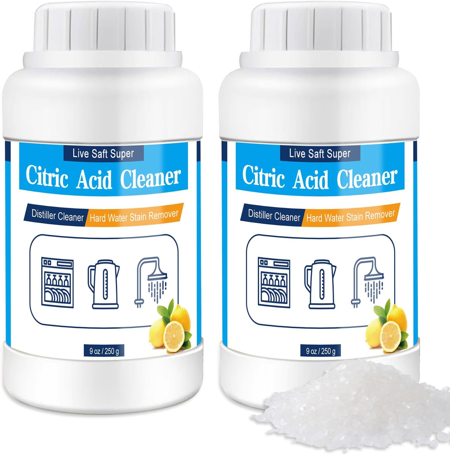 Amazon.com: Live Saft Super Distiller Descaler Citric Acid Cleaner - 1 ...