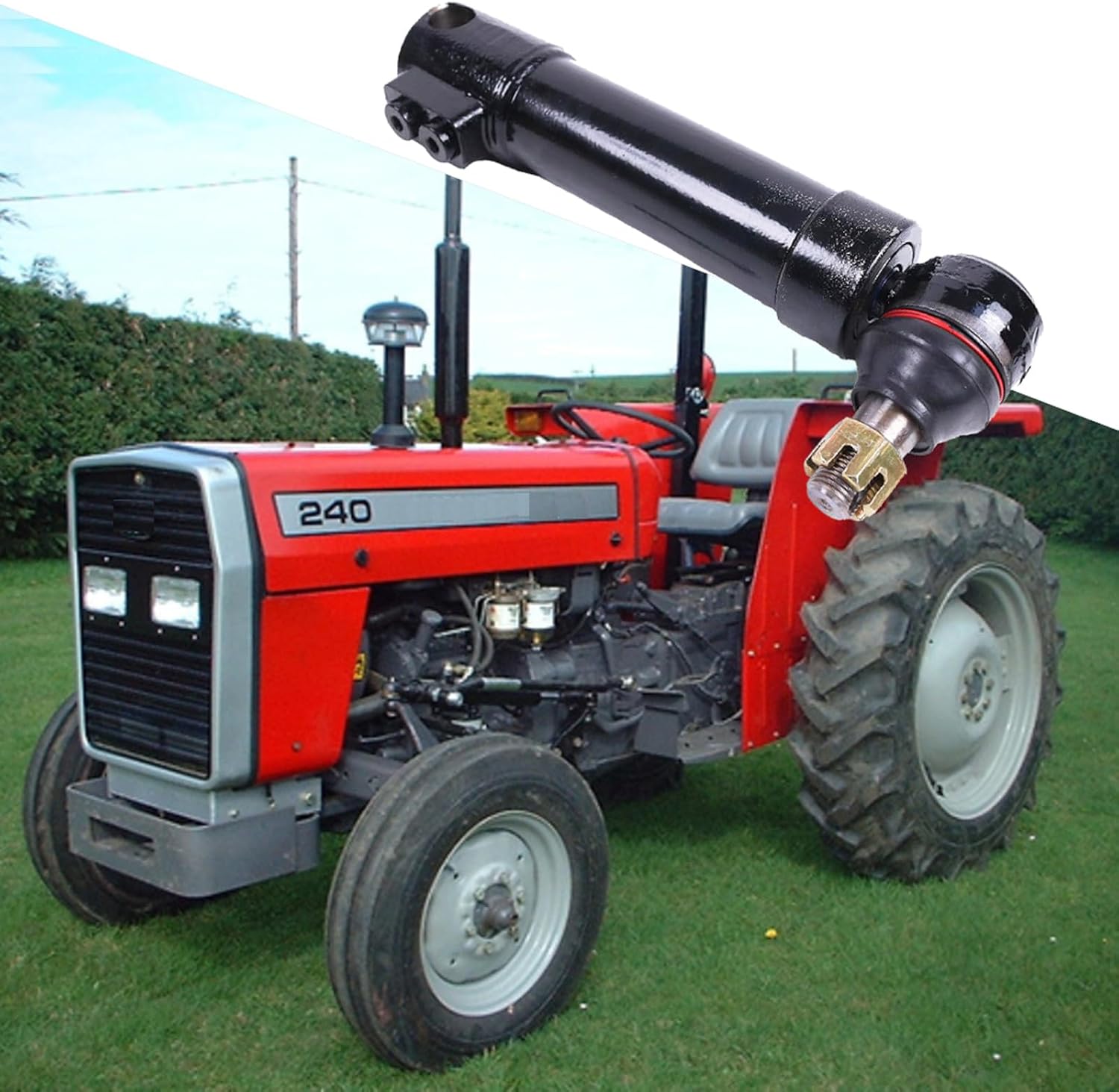 Amazon.com: Power Steering Cylinder Compatible with Massey Ferguson ...
