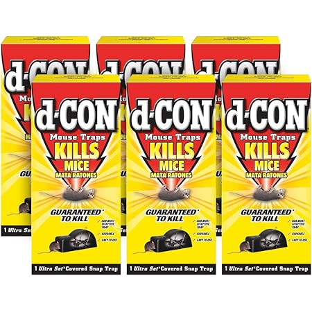 Amazon.com: d-CON Reusable Ultra Set Covered Mouse Snap Trap, 2 Traps ...