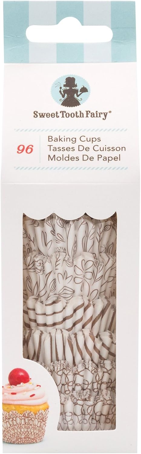 Amazon.com: Sweet Tooth Fairy 378878 96Piece Mini Baking Cups Rose Gold ...