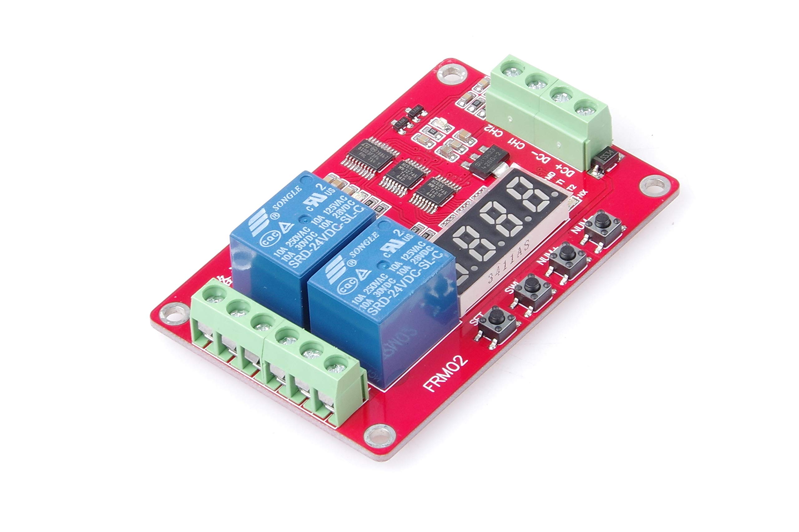 Buy 24V DC Relay Module, KNACRO Multifunctional DC 24 Volt 2 Channel ...