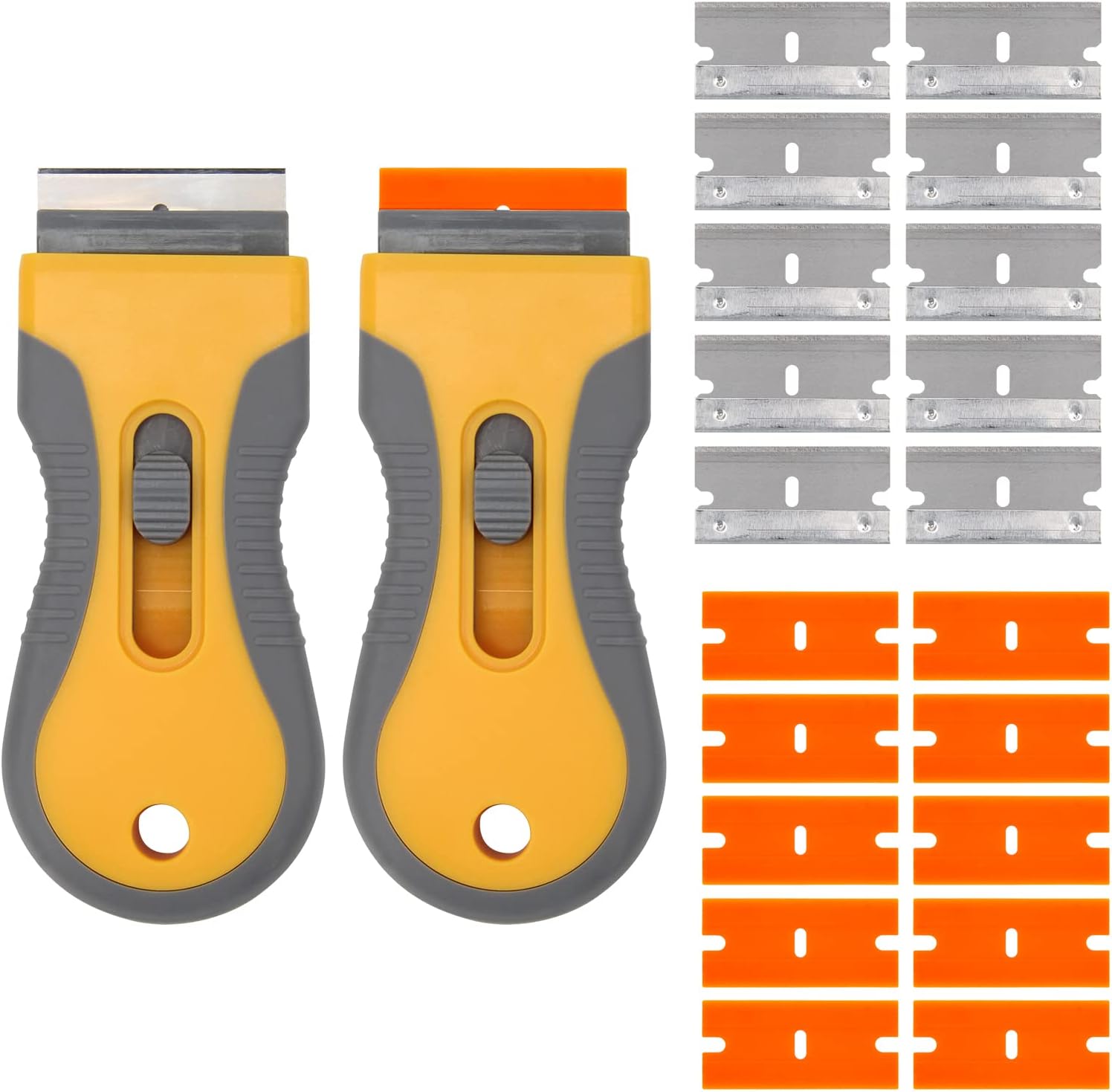 Amazon.com: 2 PCS Razor Blade Scraper, Glass Scraper Scraping Tool with ...