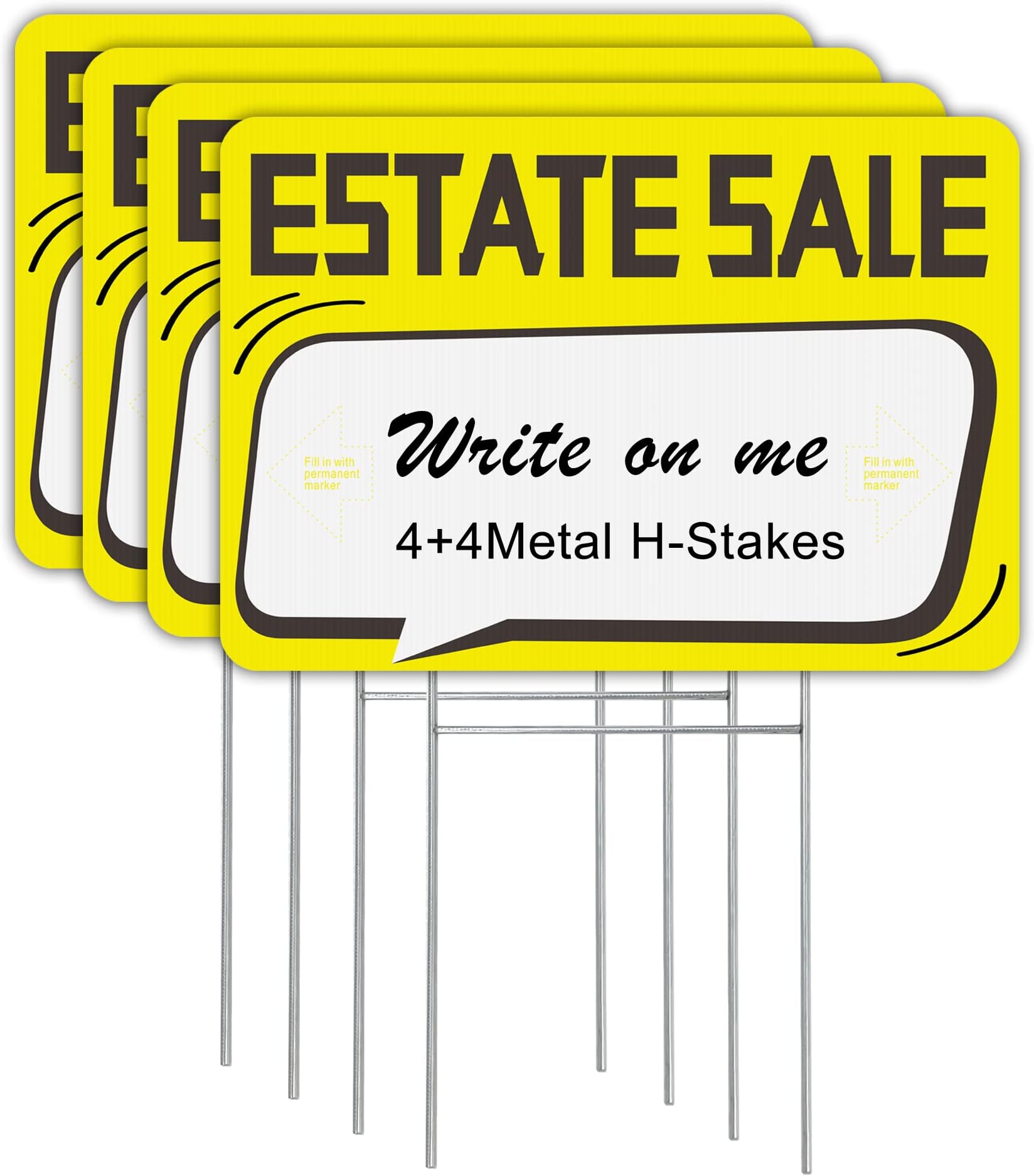 Amazon.com : Open House Red Arrow Yard Signs with Stakes-16 x 5 in ...