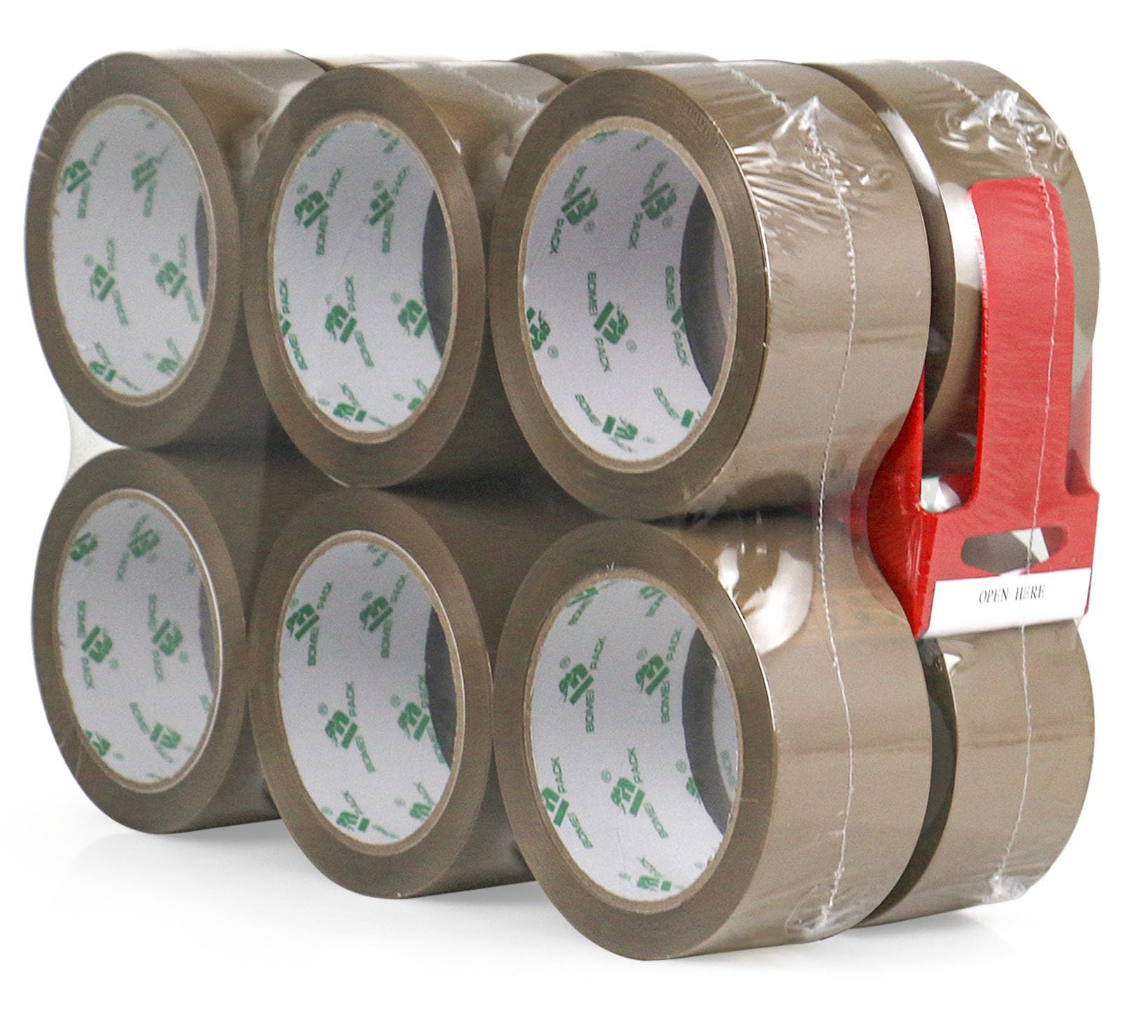 Amazon.com: BOMEI PACK Brown Packing Tape, 2.8Mil Thick Heavy Duty ...