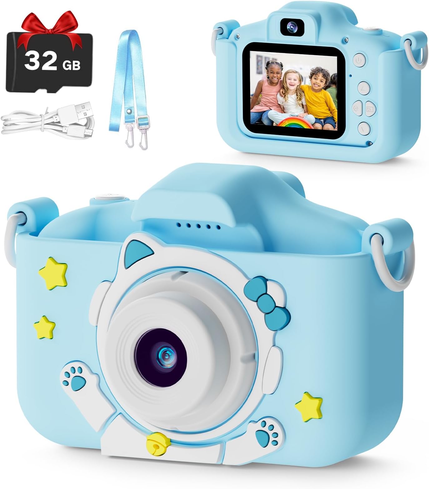 Amazon.com: Jovow Kids Camera Toys, 1080P HD Digital Video Camcorder ...