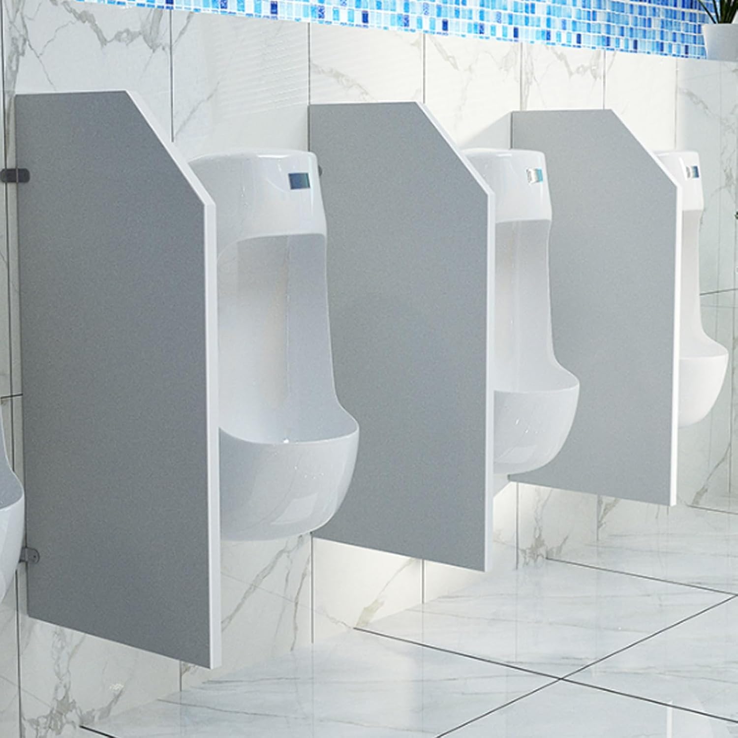 Amazon.com: Solid PVC Board Room Divider Wall-Mounted Urinal partition Urinal Privacy Screen ...