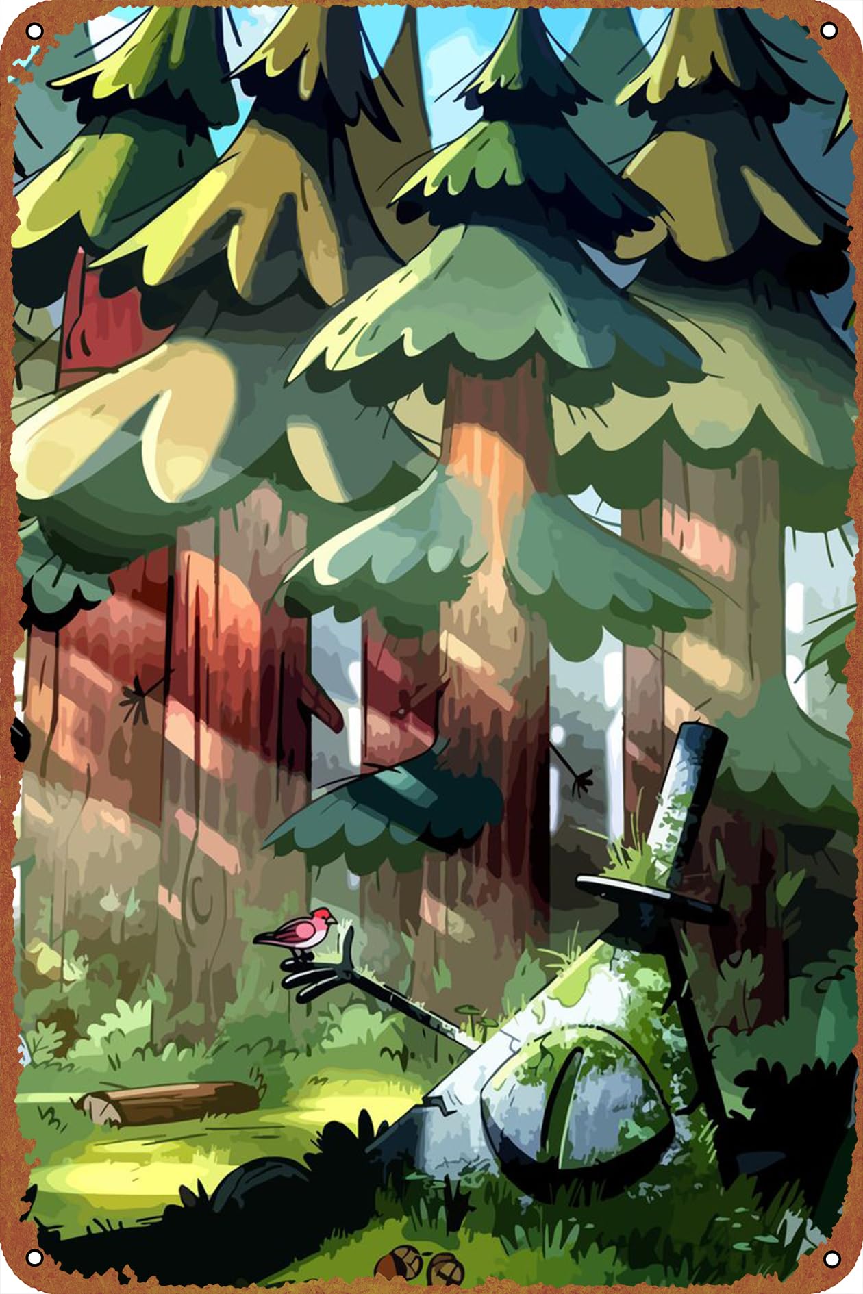 Amazon.com: Gravity Gravity Falls. Poster Retro Metal Tin Sign Vintage ...