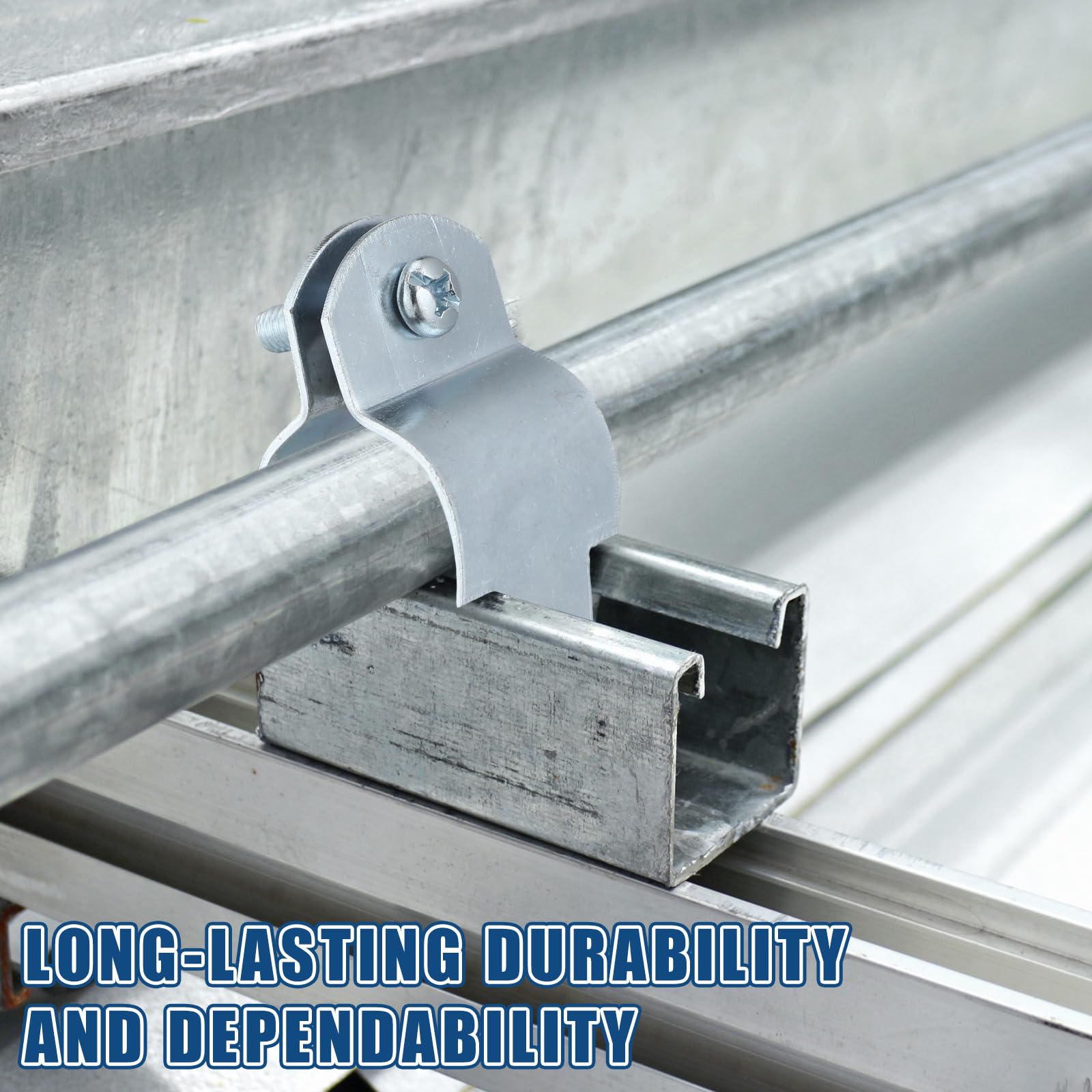 Snapklik.com : Landhoow 50 Pcs Emt Pipe Universal Strut Clamps Strut ...