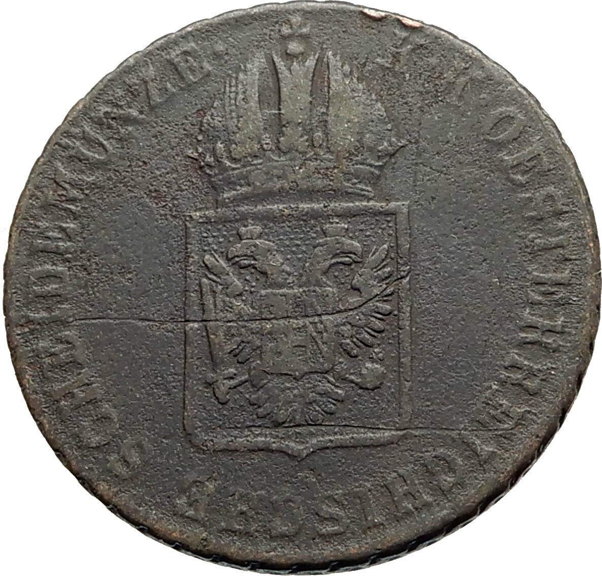 1816 AT 1816 AUSTRIA Emperor FRANZ Francis II Antique 1 K Kreuzer Good ...