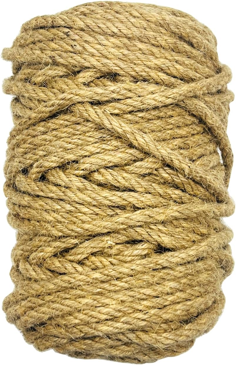 Amazon.com: KOHAND 394 FT Natural Jute Rope, 6 MM Diameter Twisted Jute ...