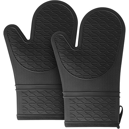 Amazon.com: Foodobay Silicone Oven Mitts - Mint Oven Mitts Heat ...